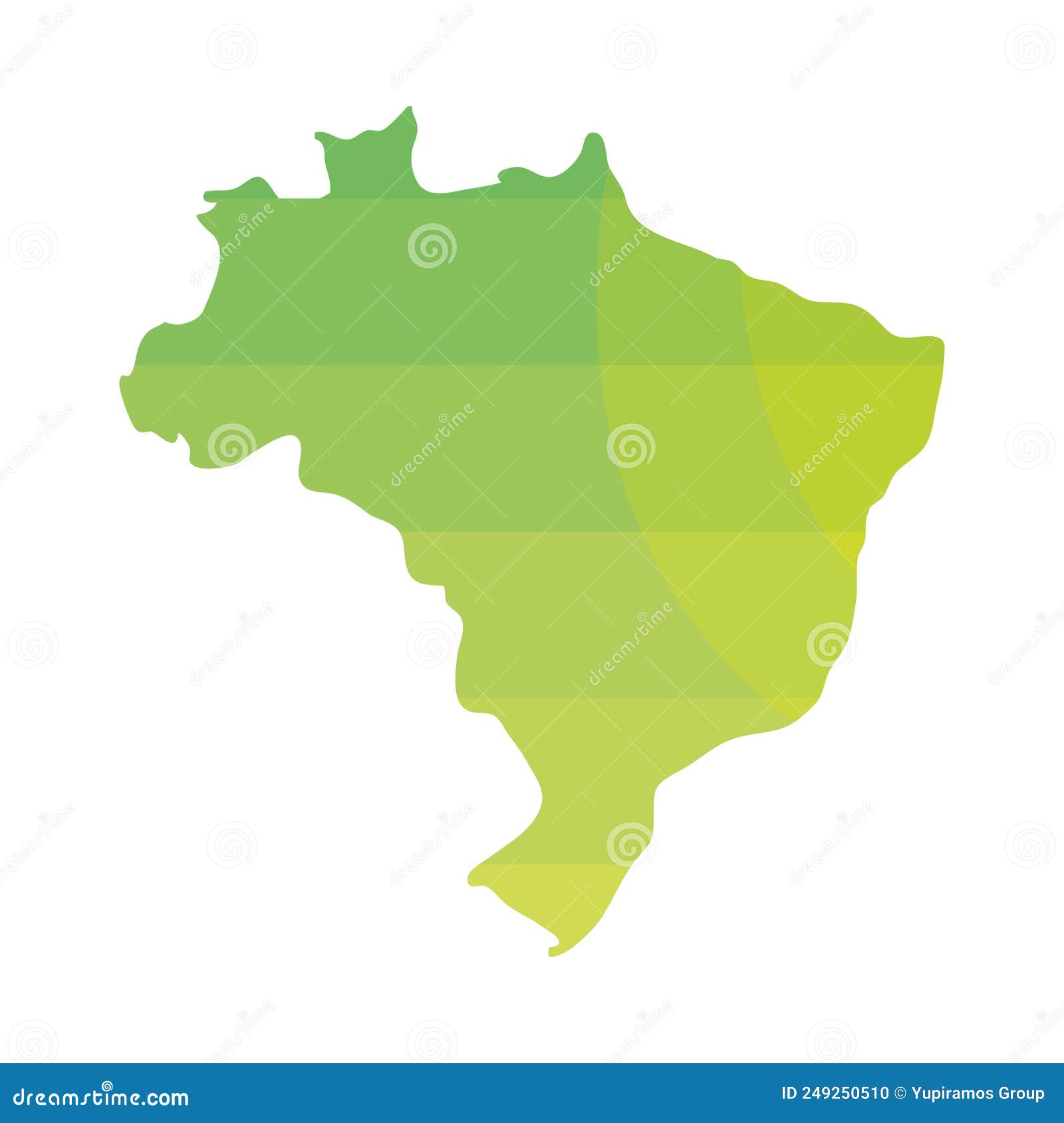 Brazil map country stock vector. Illustration of shape - 249250510