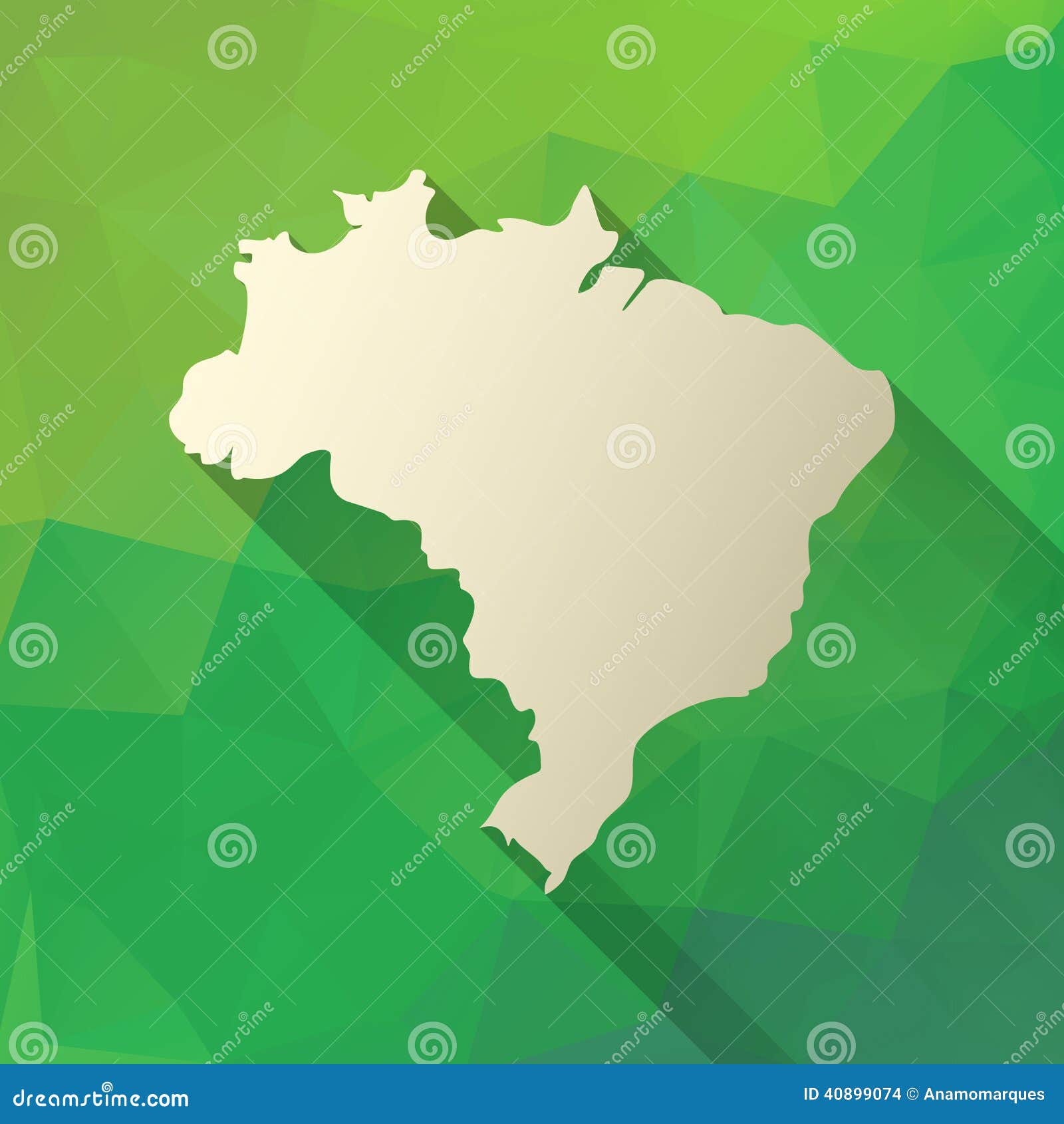 Brazil map stock vector. Illustration of colorful, artistic - 40899074