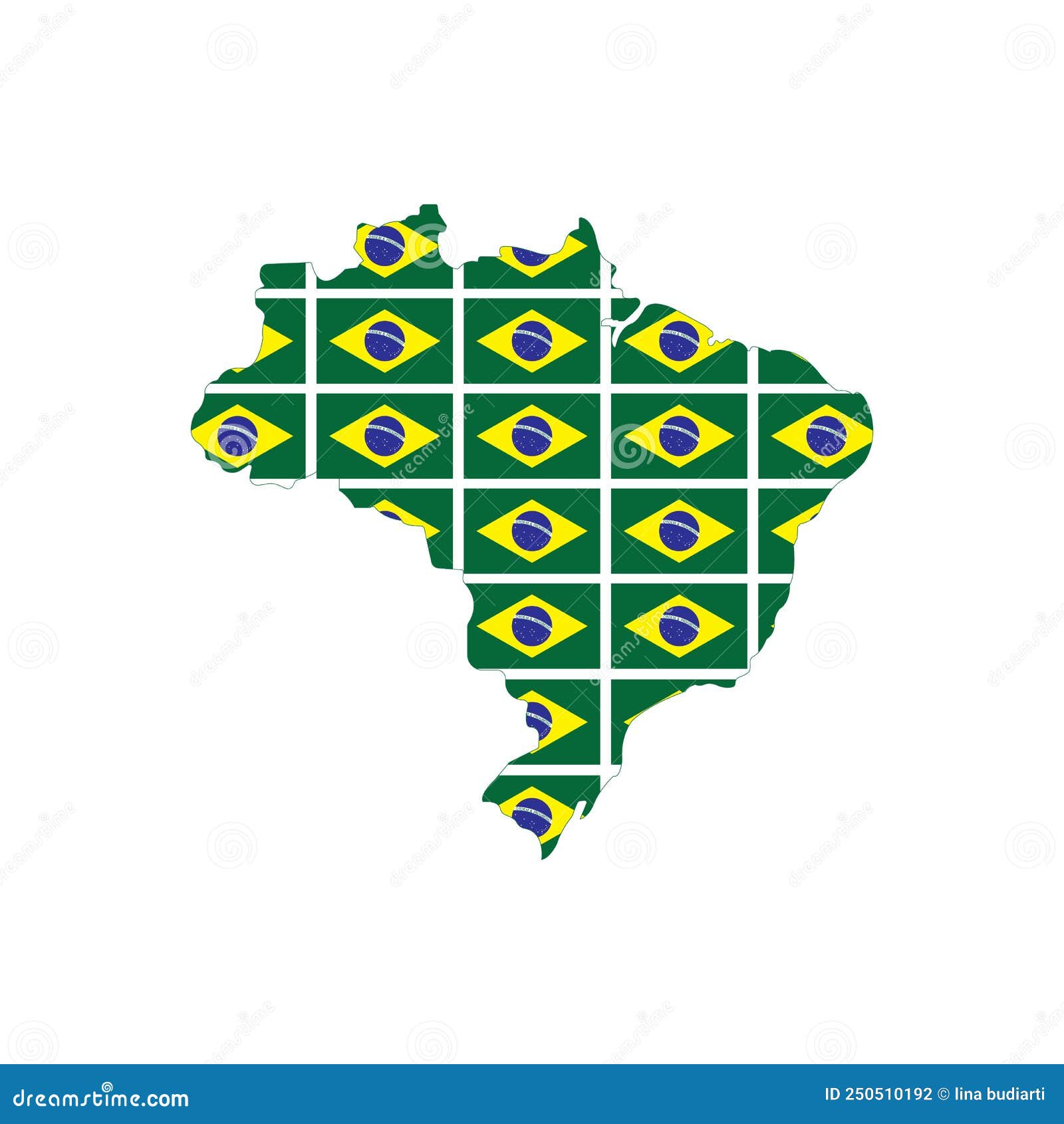 Brazil map vector icon stock vector. Illustration of geographical ...