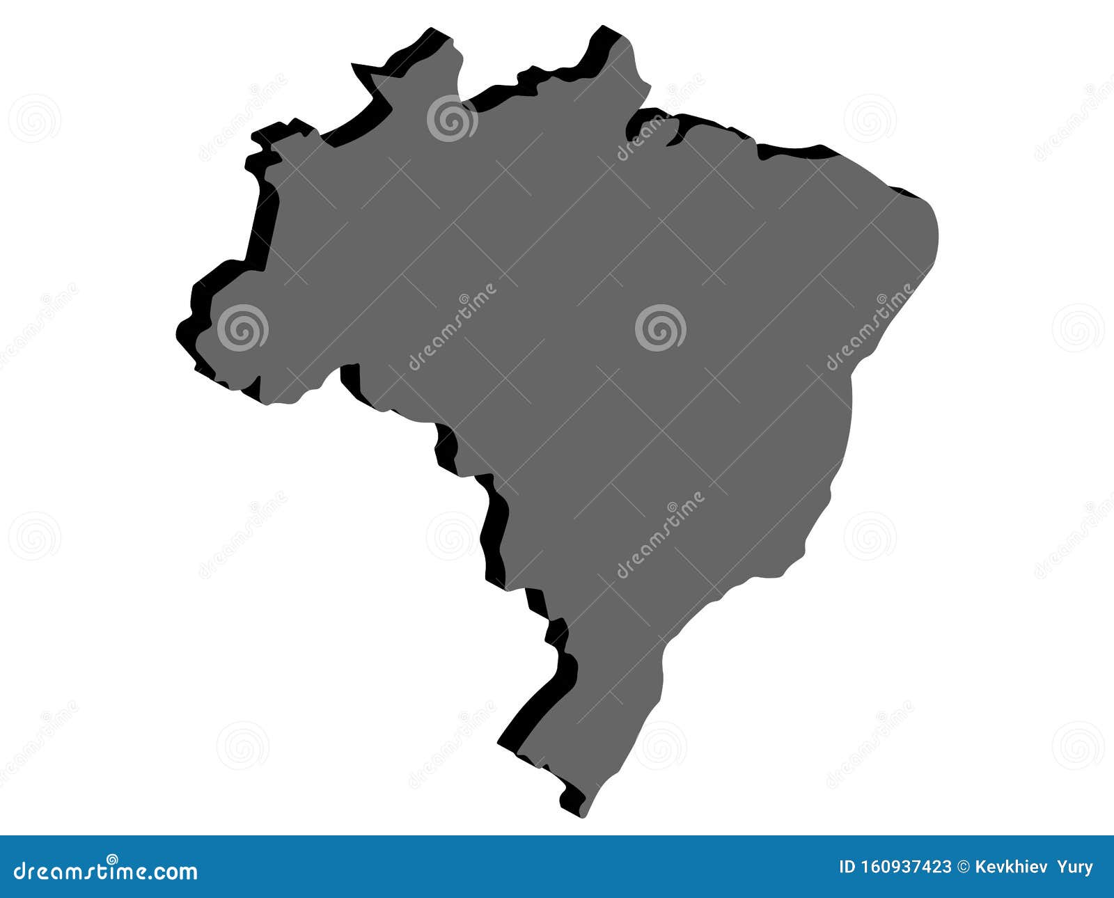 Brazil Map Vector Illustration Stock Vector - Illustration of country ...