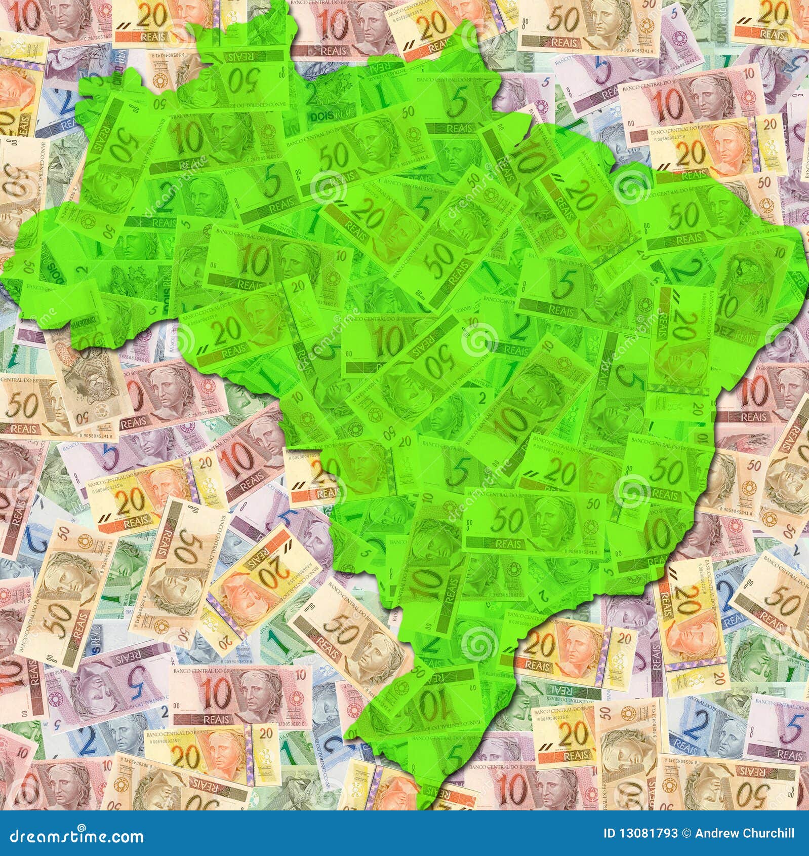Brazil Money Map stock illustration. Illustration of executive - 13081793