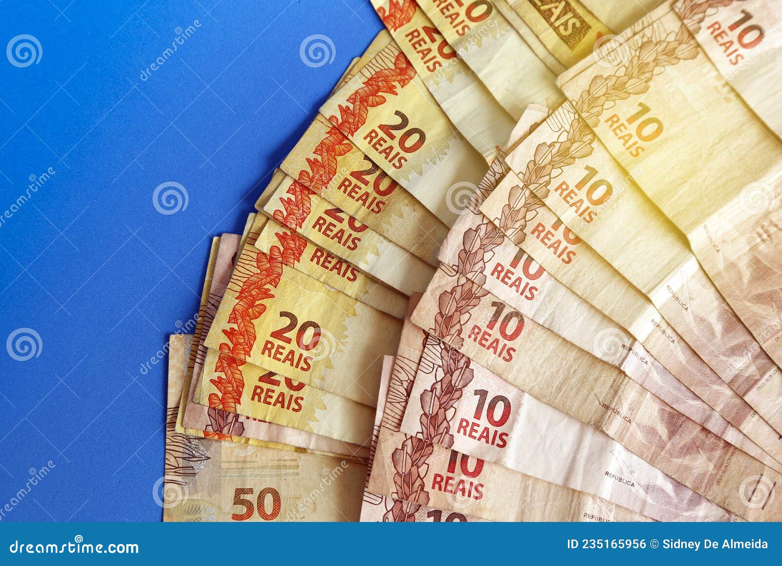 Brazil Money - Several Real Bills Stock Photo - Image of accumulation ...