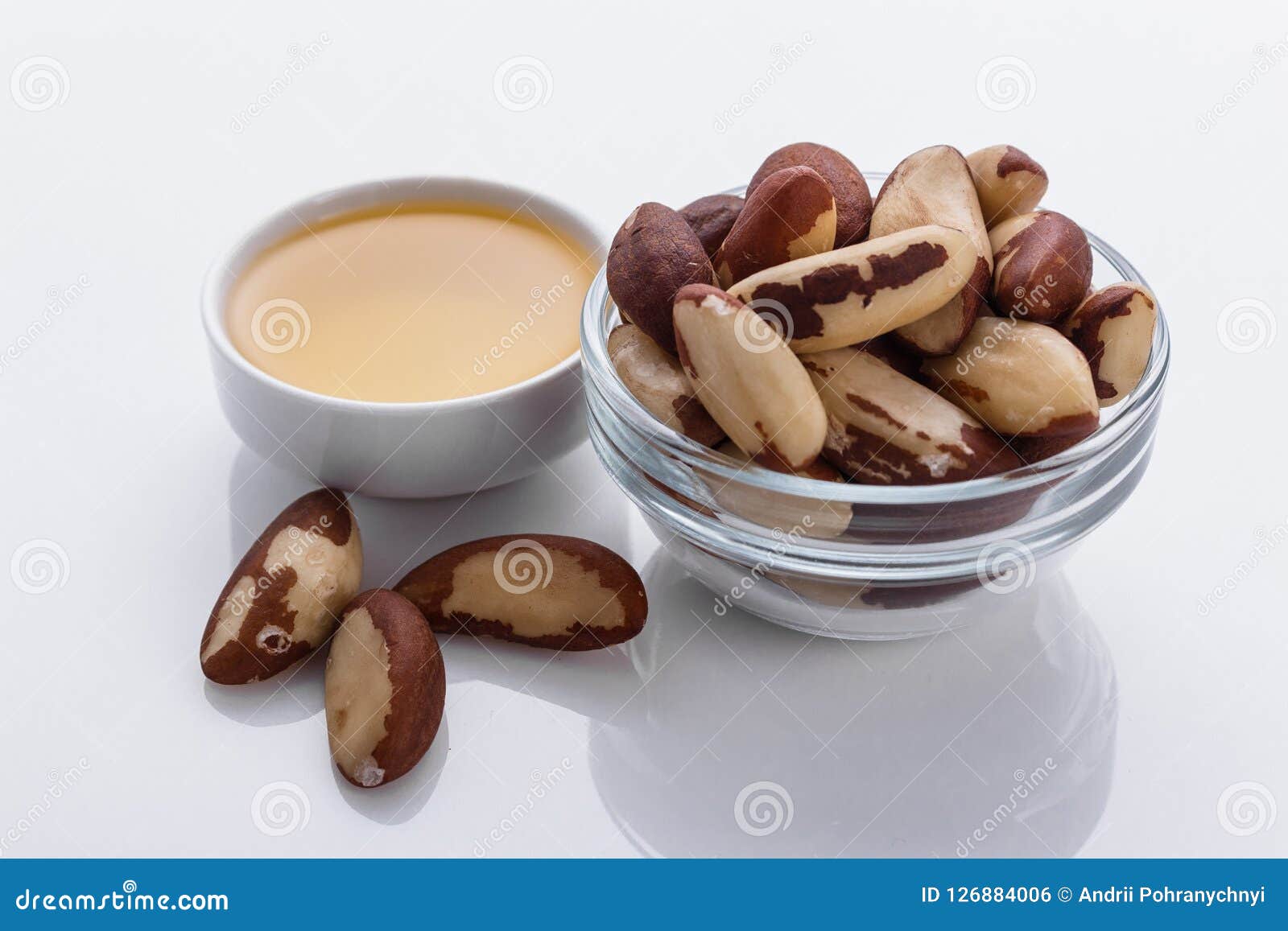 Brazil Nut on a White Acrylic Background Stock Photo - Image of fresh ...