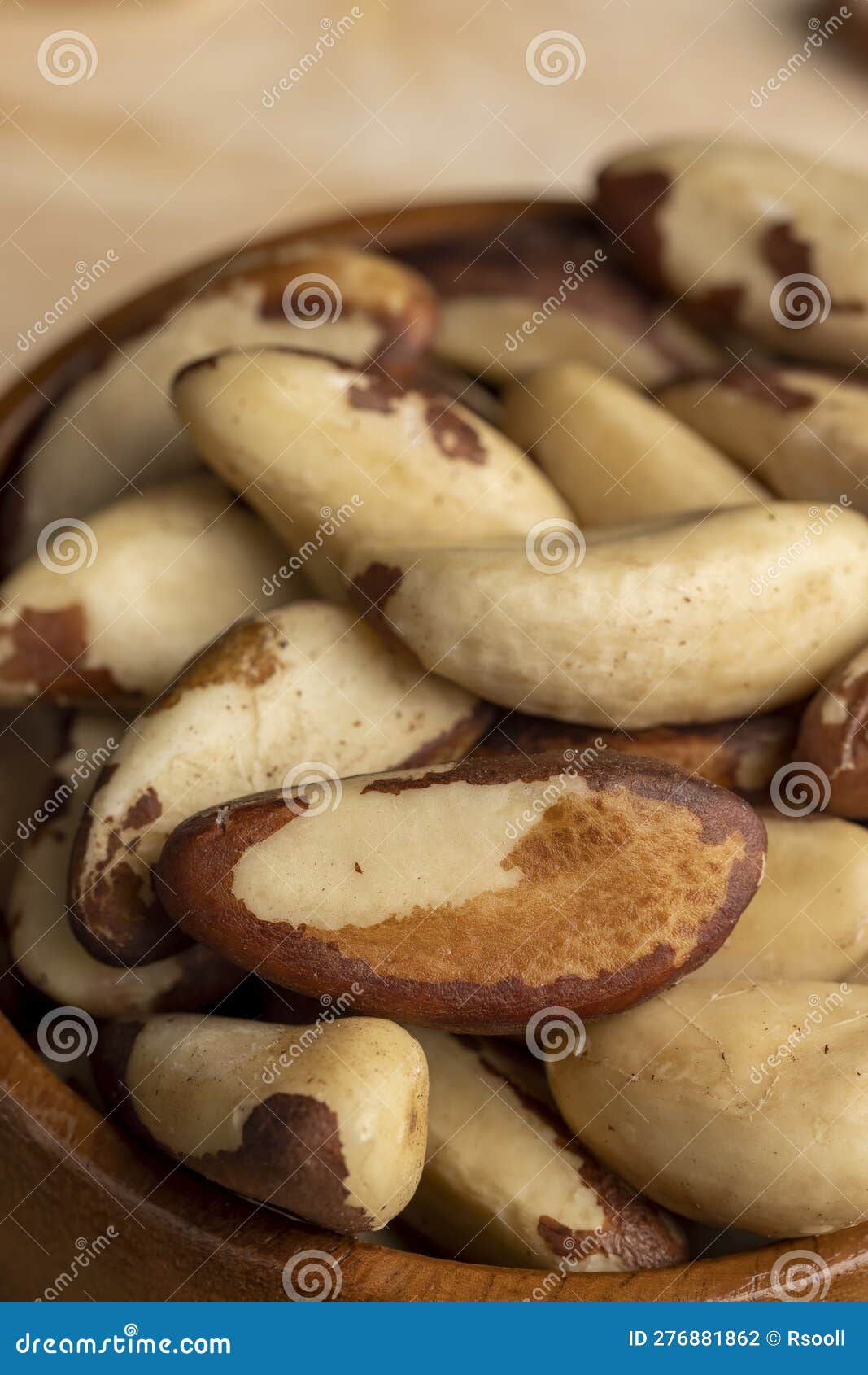 Brazil Nuts Peeled from the Shell on the Table Stock Photo - Image of ...