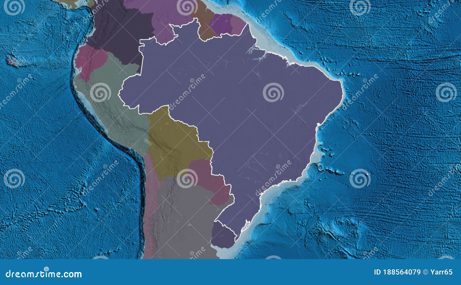 Brazil - Overview. Administrative Stock Illustration - Illustration of ...