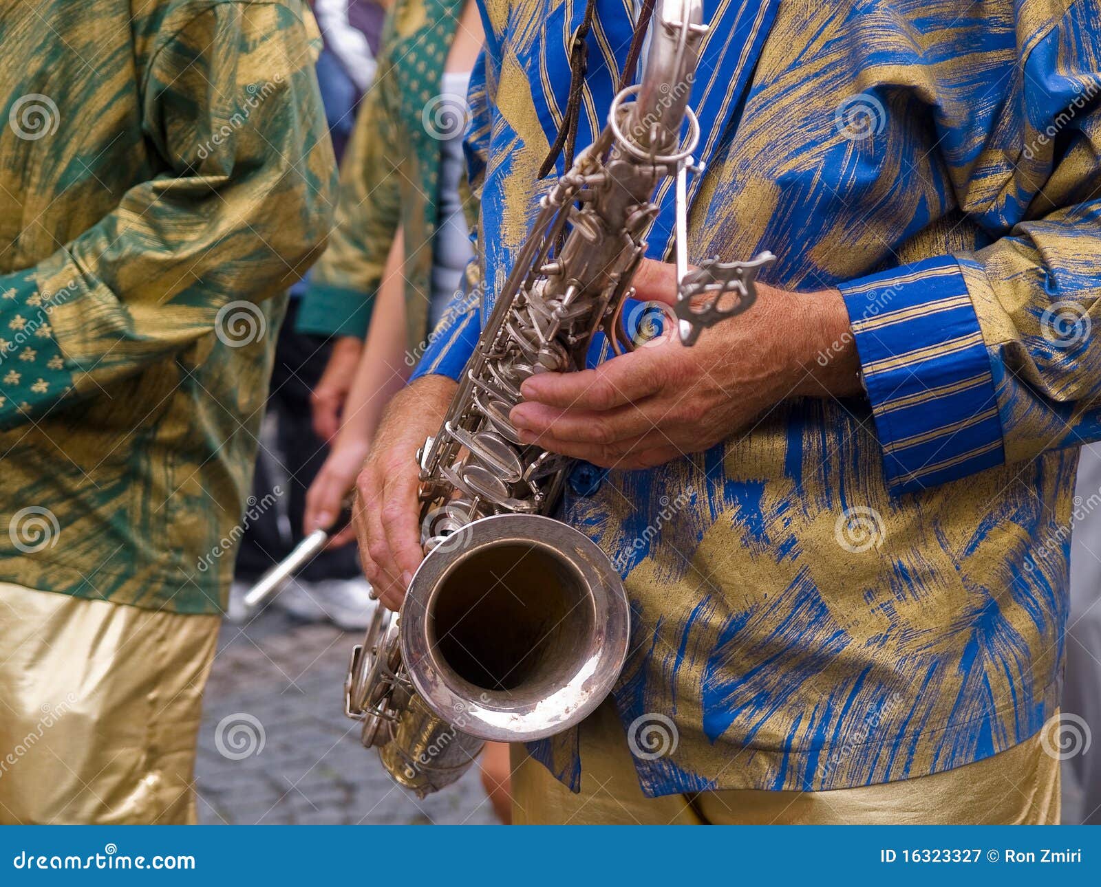 Brazil Samba Carnival Saxophone Player Stock Image - Image of metal ...