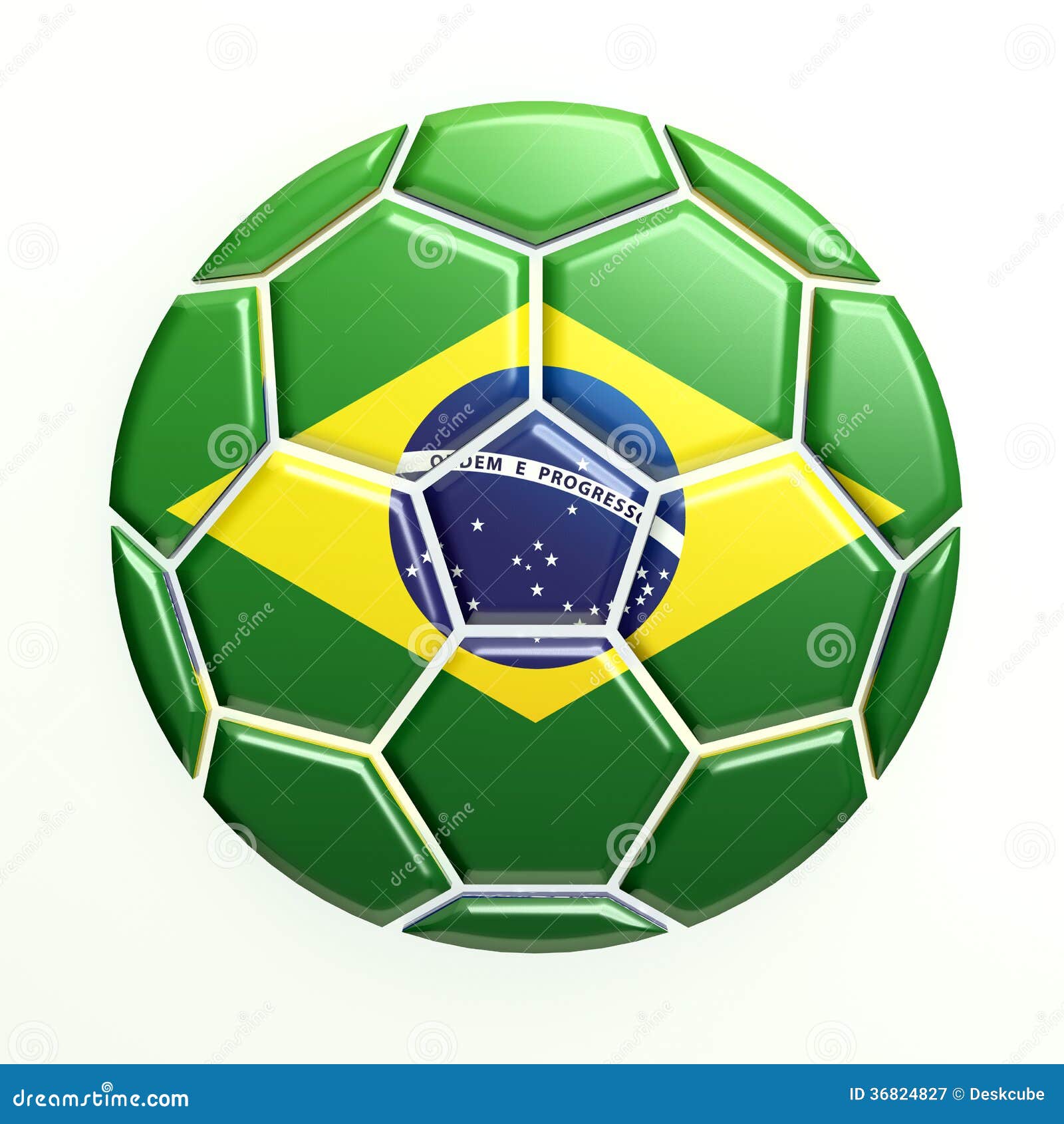 Brazil Soccer Ball stock illustration. Illustration of soccer - 36824827