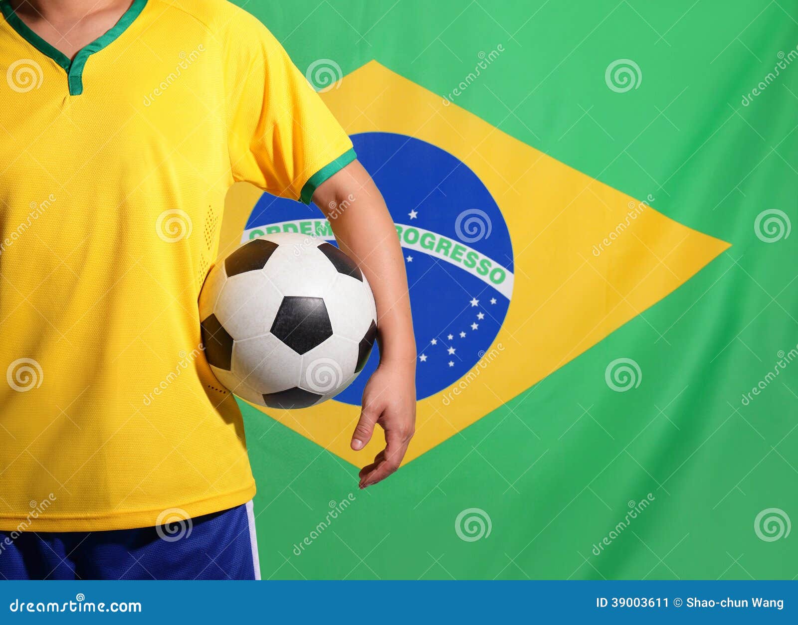 Brazil and soccer stock image. Image of cheering, back - 39003611