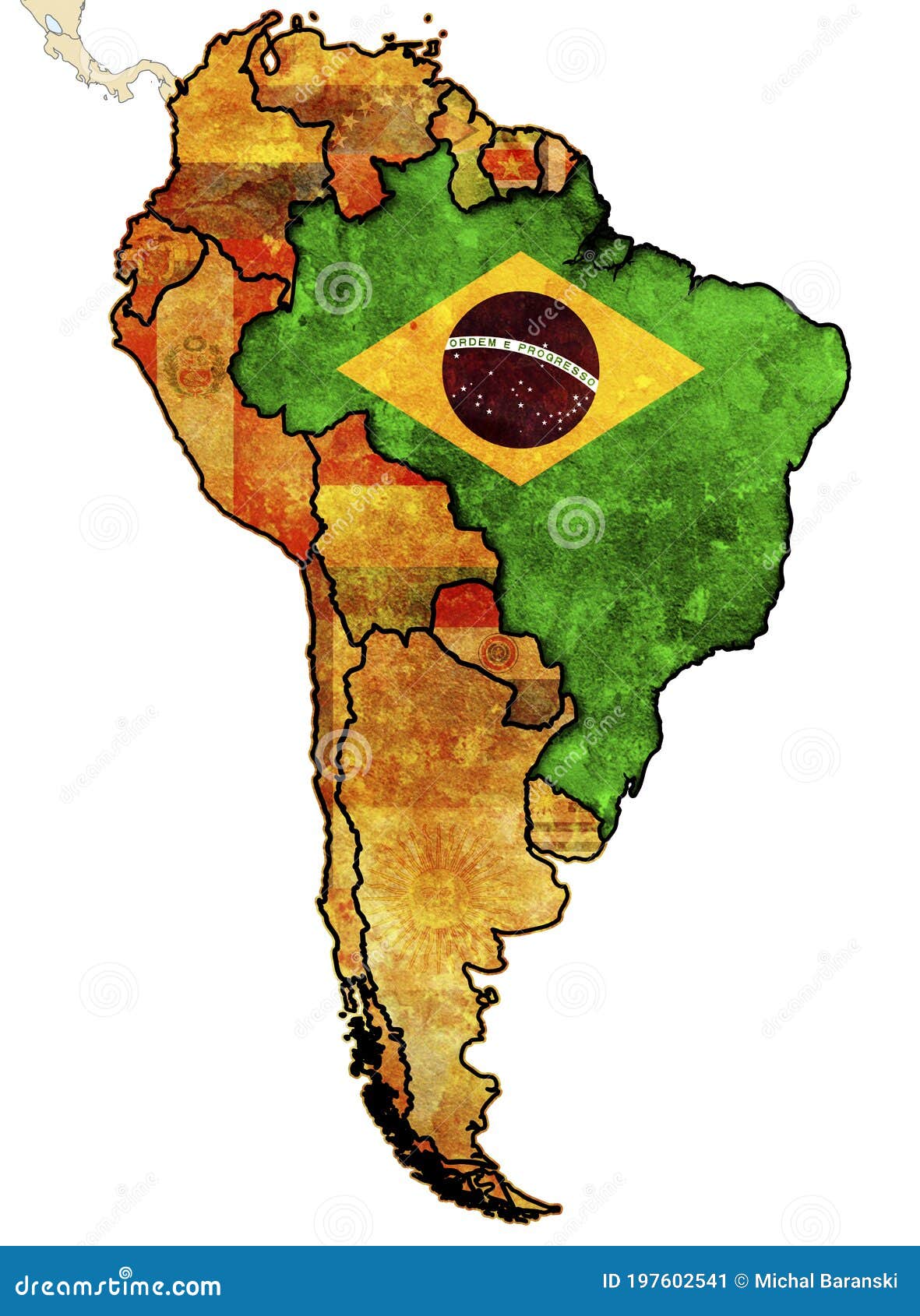 Brazil stock illustration. Illustration of scratch, paint - 197602541