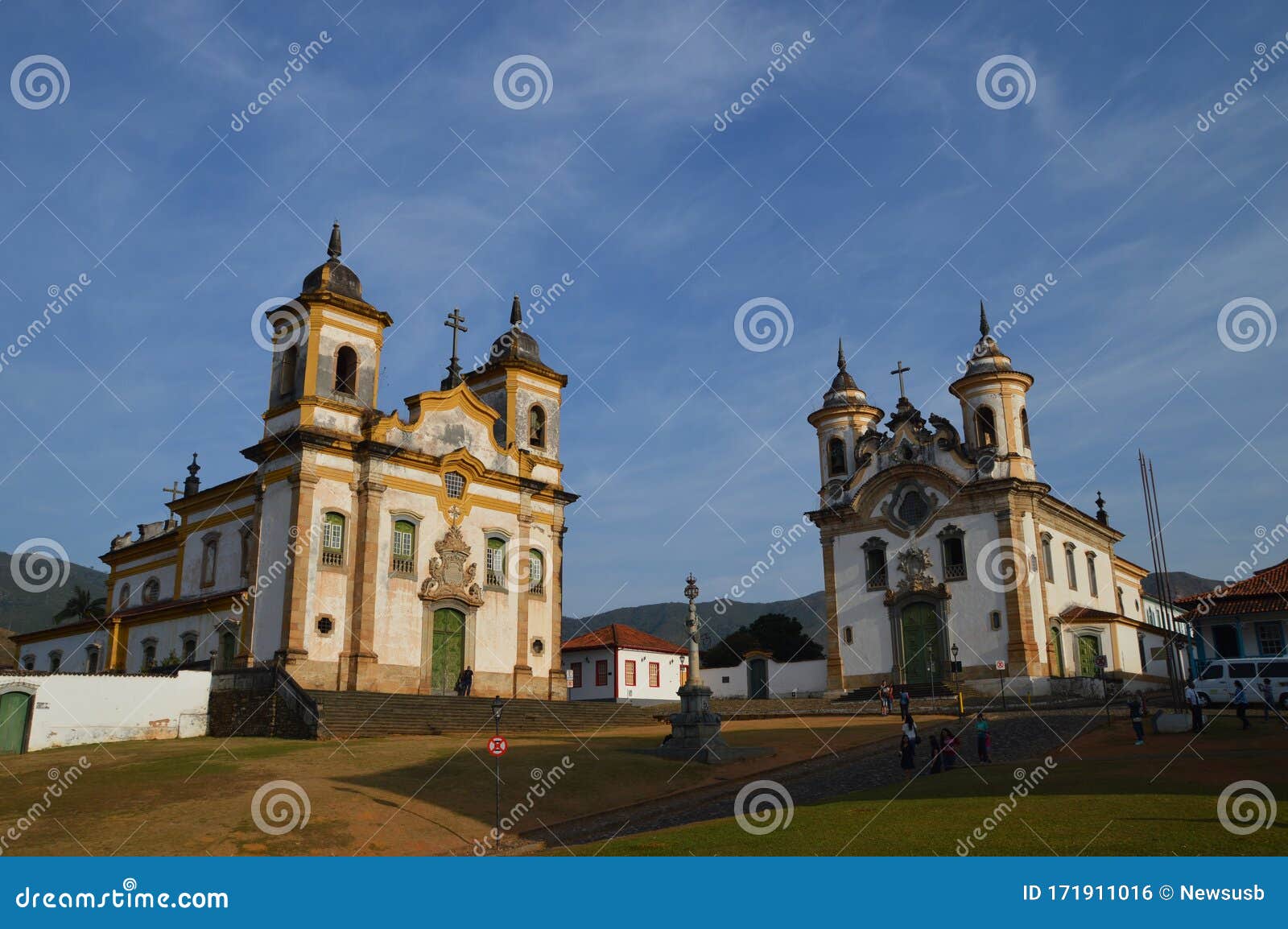 Brazil - two churches stock photo. Image of panorama - 171911016