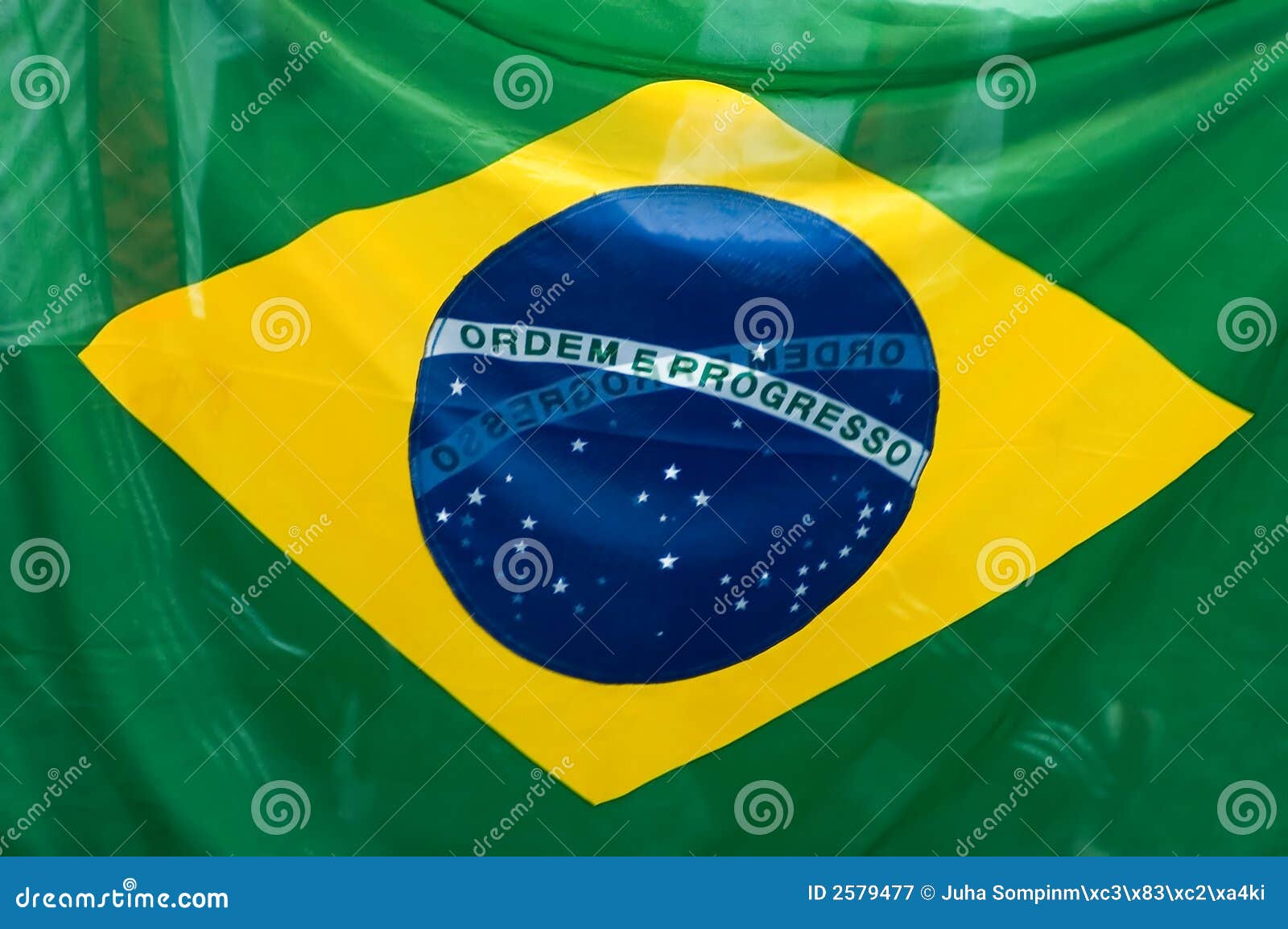 Braziliaanse vlag stock afbeelding. Image of viering, brazilië - 2579477