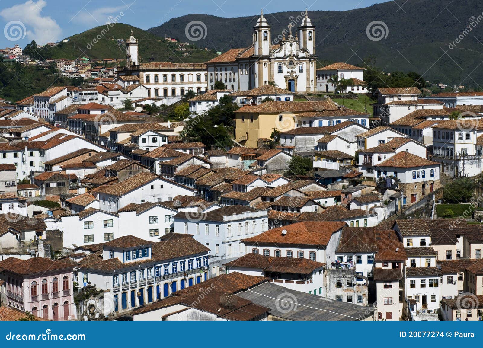Brazilian Baroque Architecture Heritage Stock Photo - Image of source ...