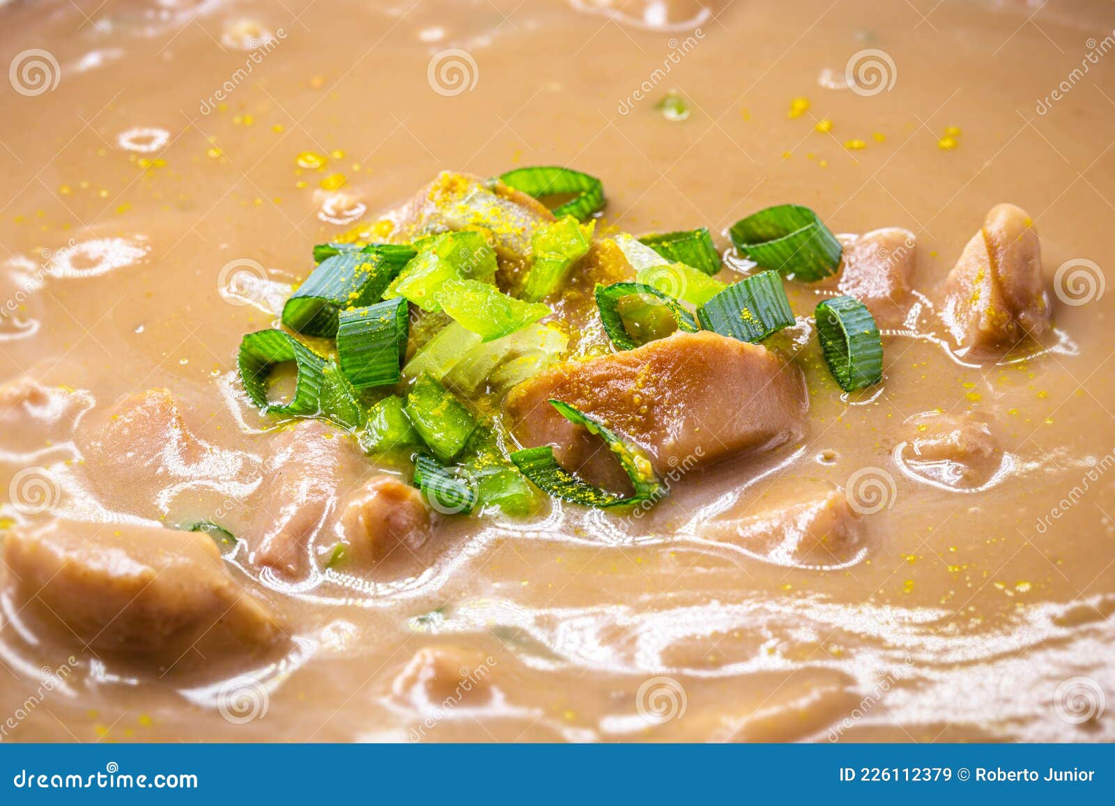Brazilian Bean Broth, Typical Soup with Vegetables and Meat Stock Image ...