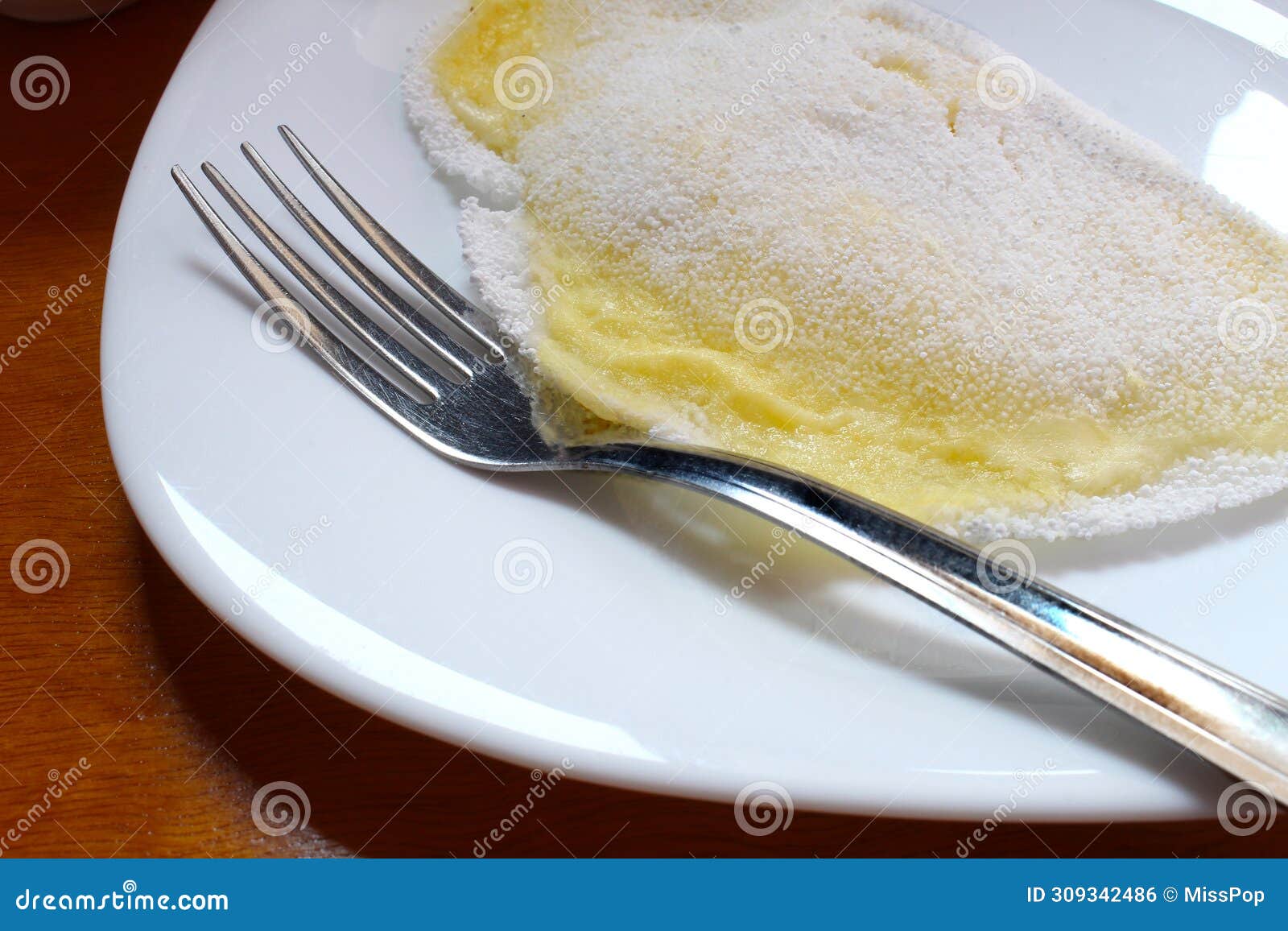 Brazilian Breakfast. Flatbread Made of Cassava Called Tapioca Stock ...