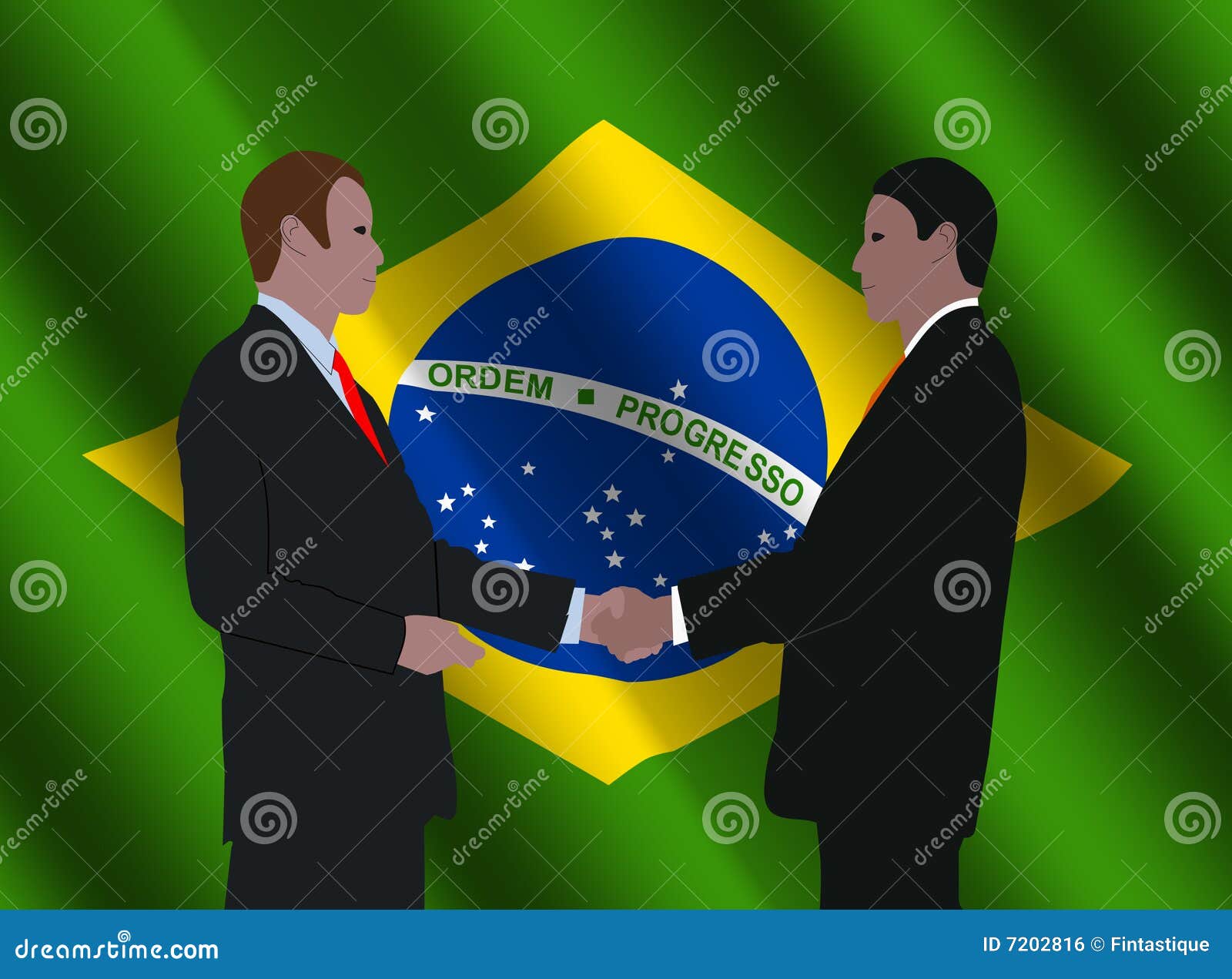 Brazilian Business Men Meeting Stock Illustration - Illustration of ...