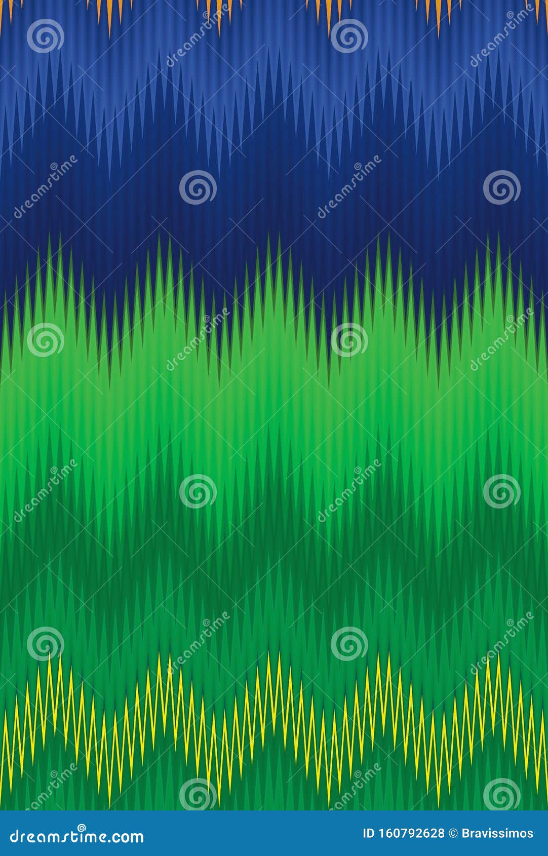 Brazilian Chevron Pattern Brasil Background. Art Stock Illustration ...