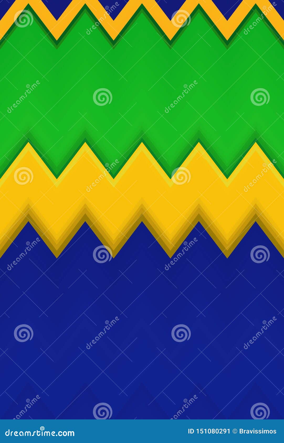 Brazilian Chevron Pattern Brasil Background. Trends Stock Illustration ...