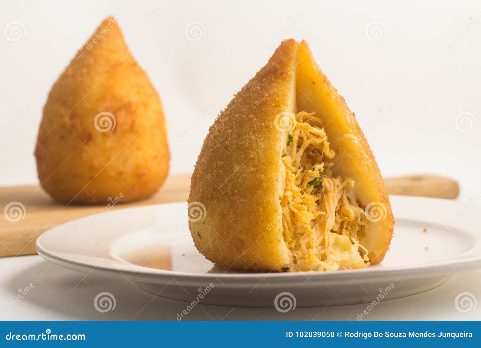 Brazilian Chicken Coxinha stock photo. Image of america - 102039050