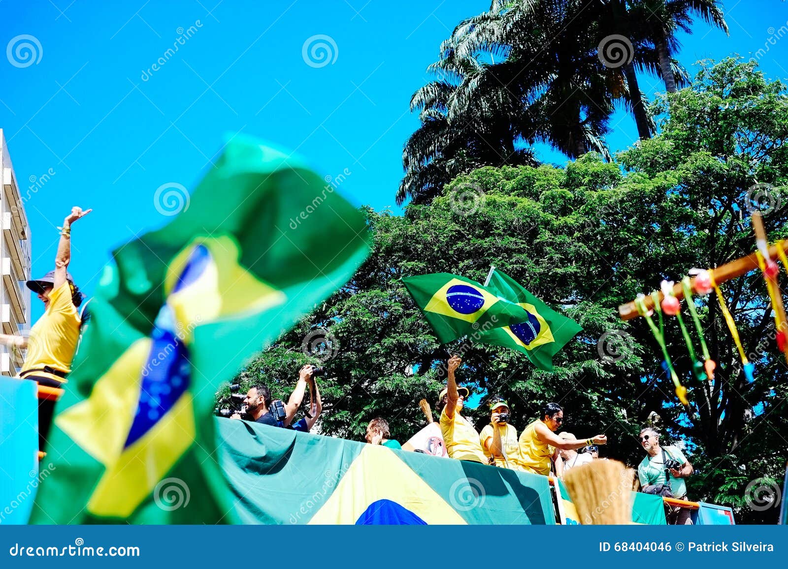 Brazilian Crowd editorial photo. Image of brazilian, protest - 68404046