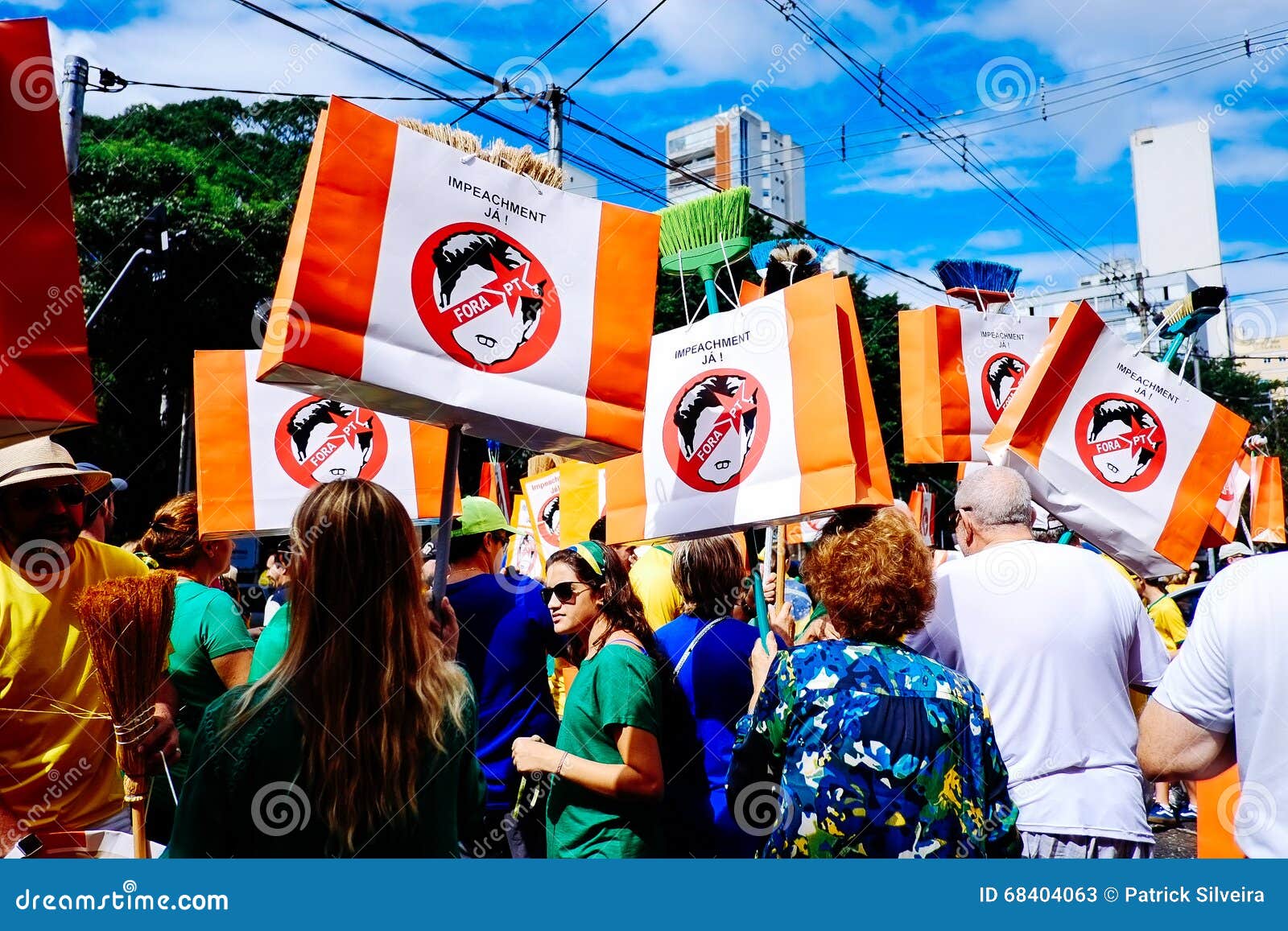 Brazilian Crowd editorial stock photo. Image of shirt - 68404063