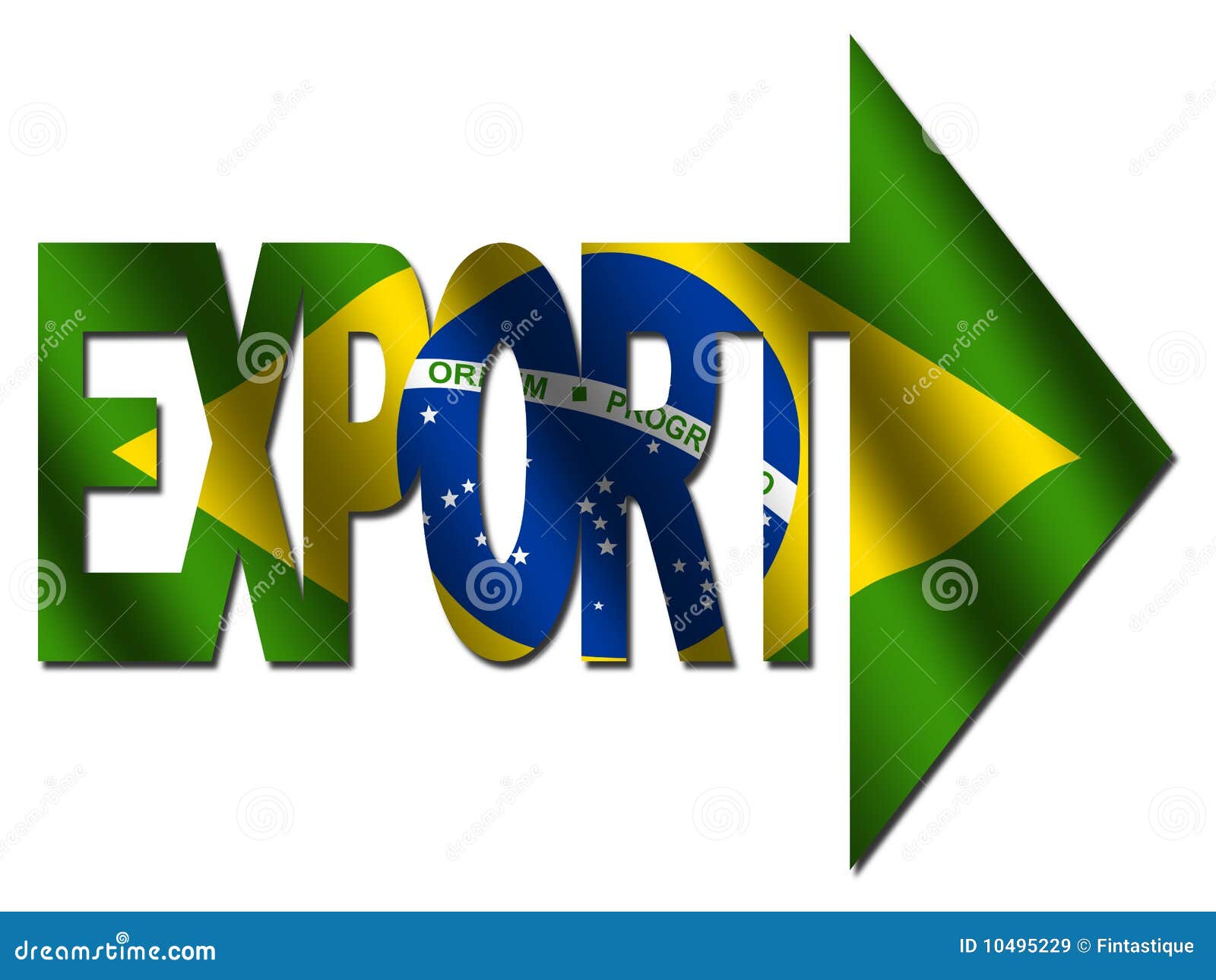 Brazilian export text stock illustration. Illustration of brazil - 10495229