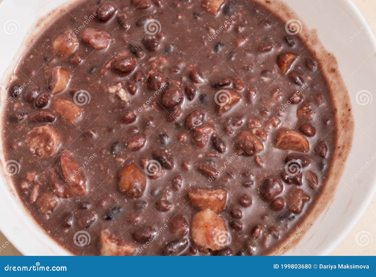 Brazilian Feijoada - a Dish Made from Black Beans, Beef, Sausages and ...