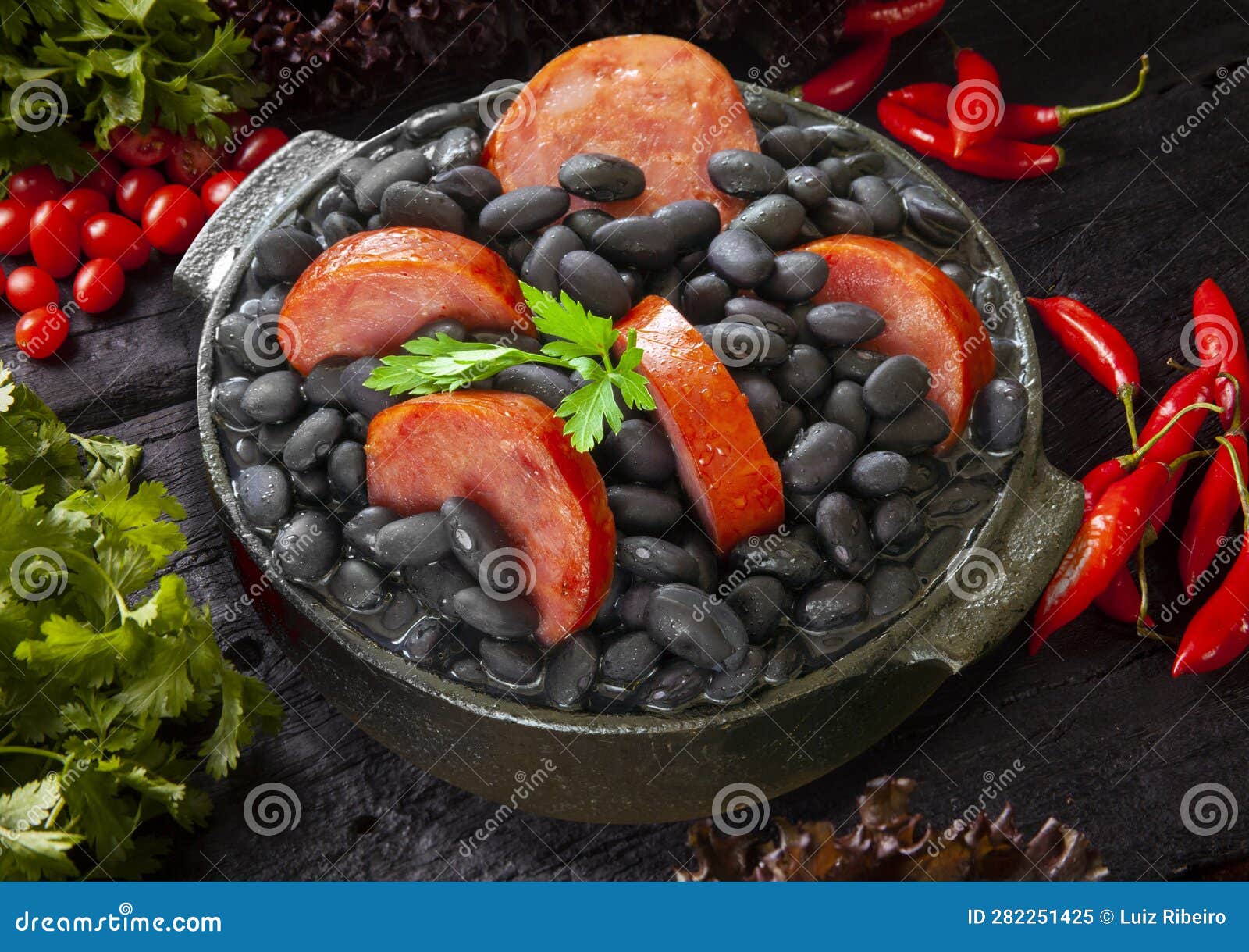 Brazilian Feijoada Dish Detail Royalty-Free Stock Photography ...