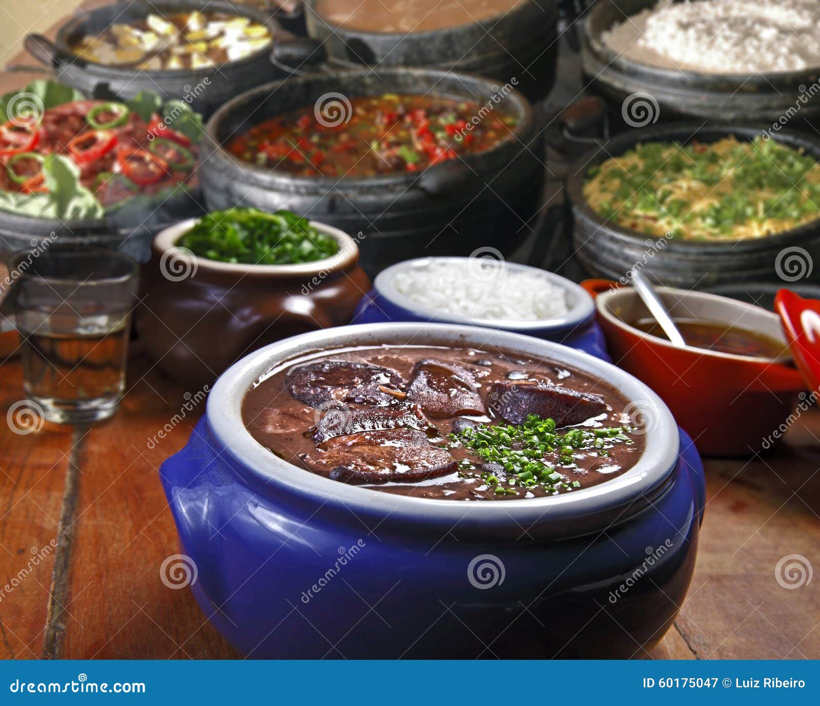 Brazilian Feijoada on a Restaurant Stock Image - Image of indoor, black ...
