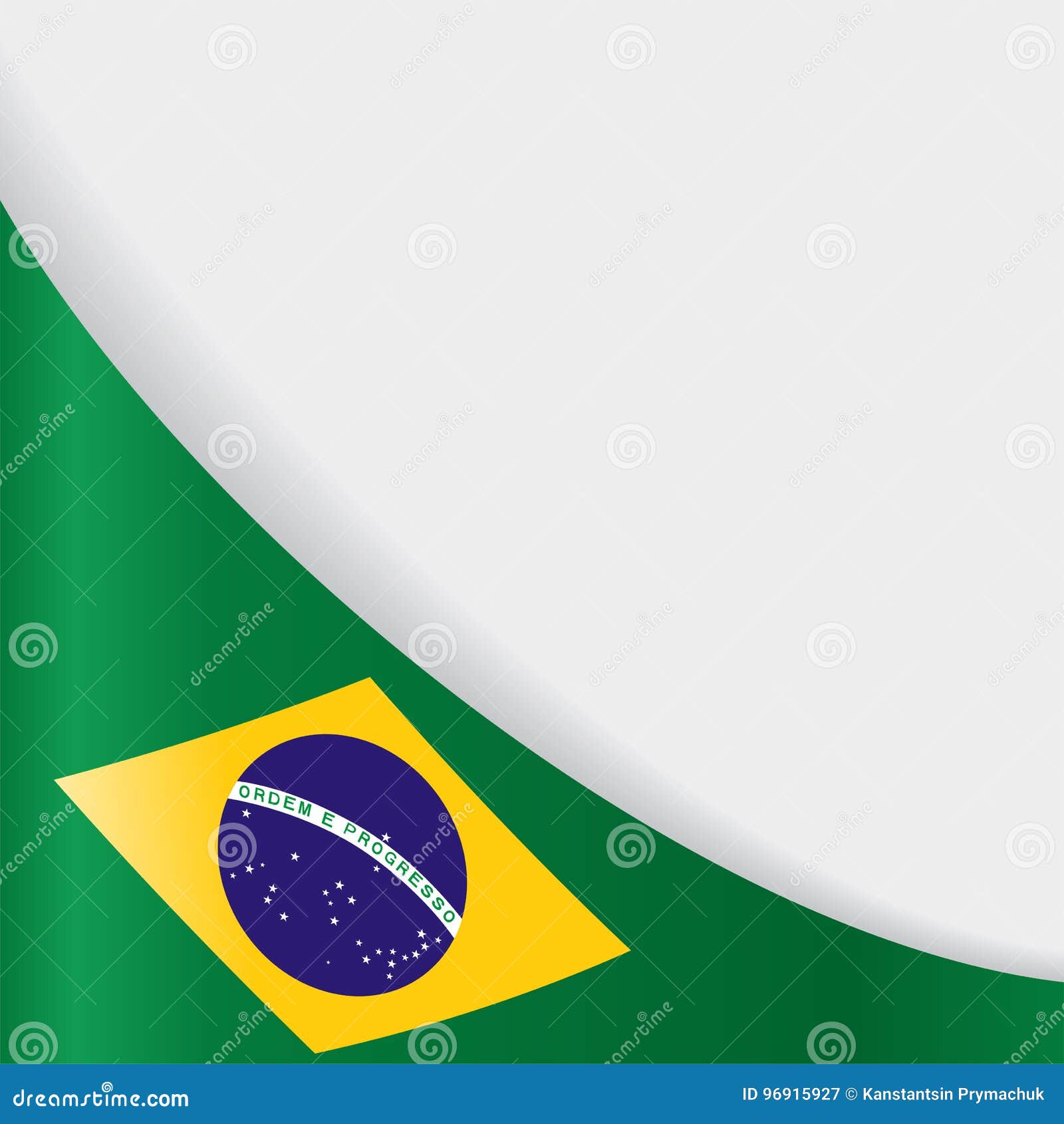 Brazilian Flag Background. Vector Illustration. Stock Vector ...