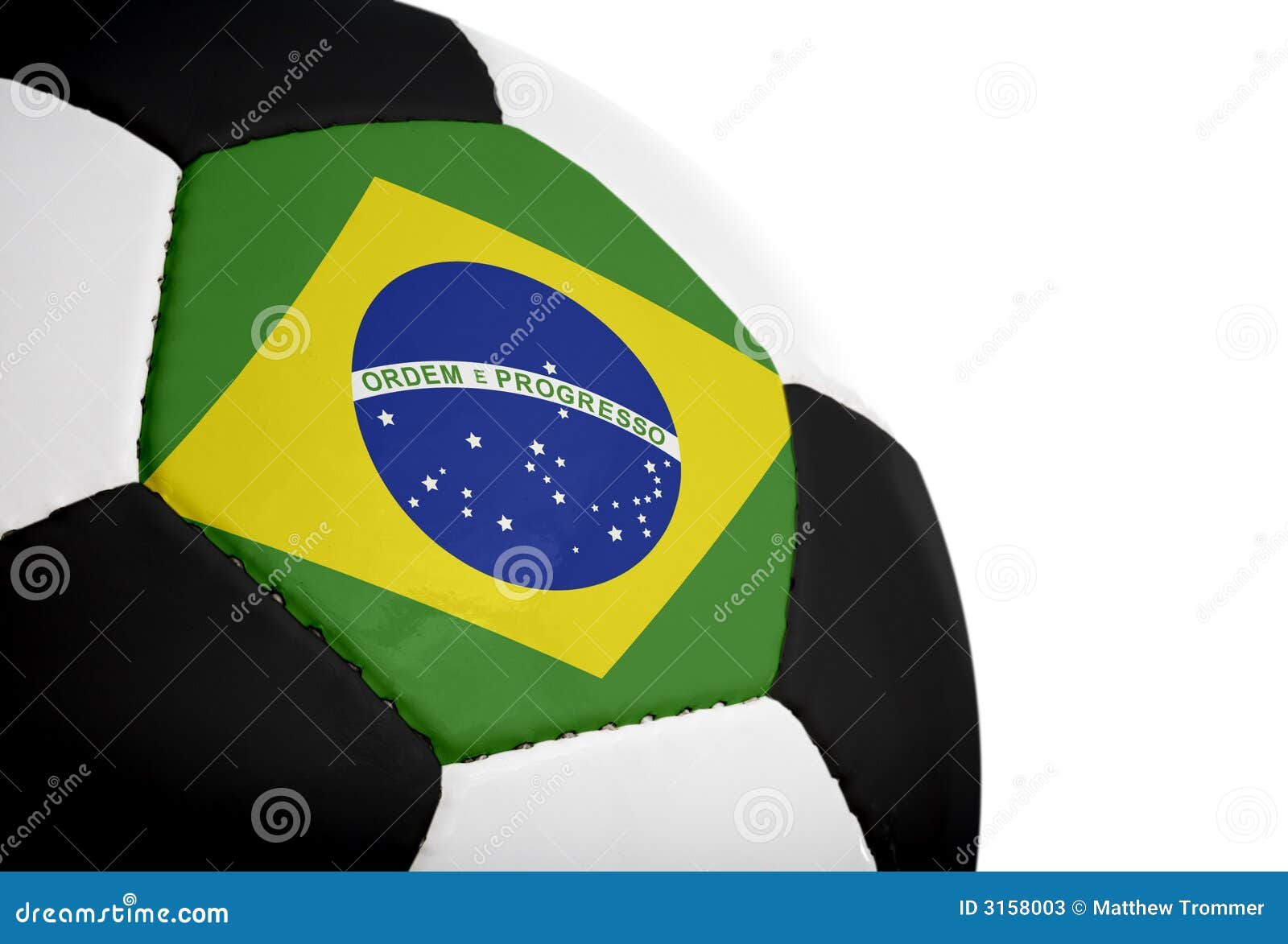 Brazilian Flag - Football stock image. Image of professional - 3158003