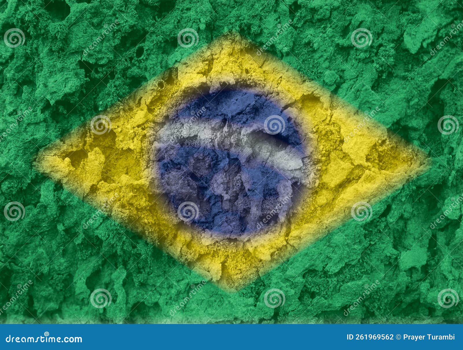 Brazilian Flag Texture As Background Stock Illustration - Illustration ...