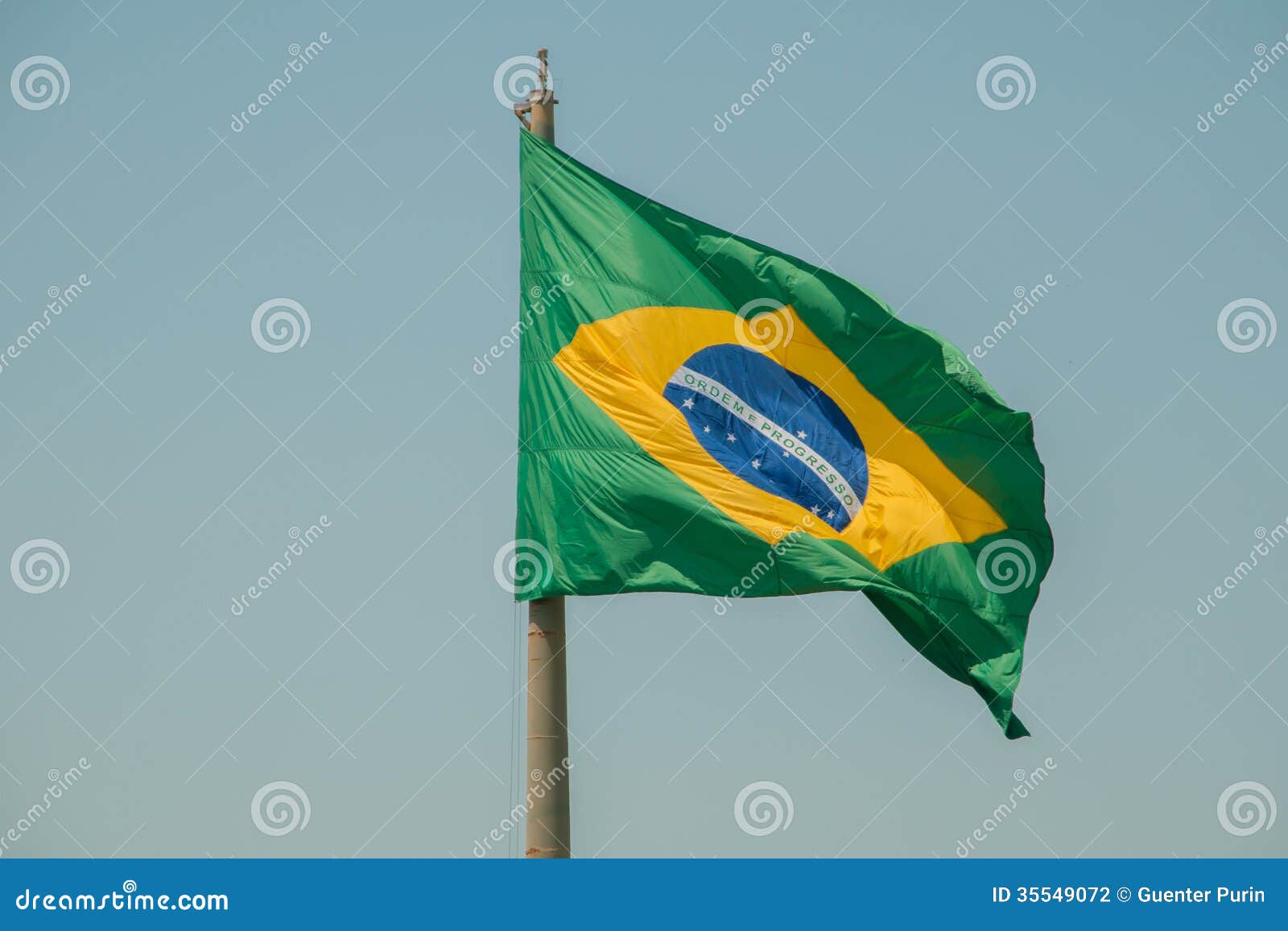 Brazilian flag stock photo. Image of brazilian, patriotism - 35549072