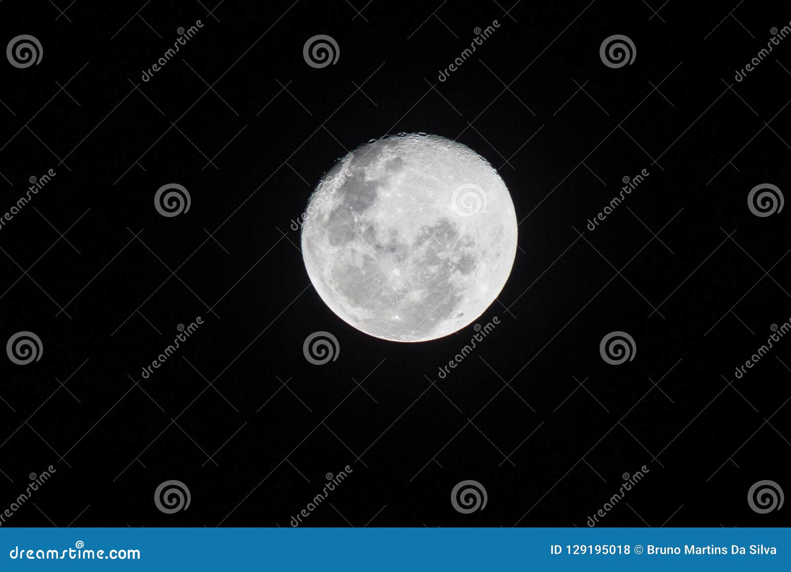 Brazilian full moon. stock photo. Image of janeiro, detailed - 129195018
