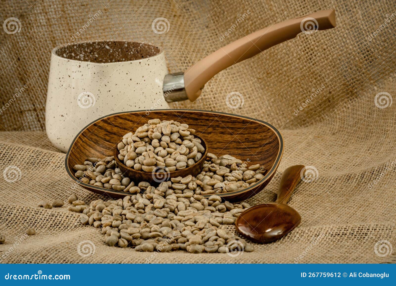Brazilian Green Arabica Coffee Bean Raw Coffee Stock Photo - Image of ...