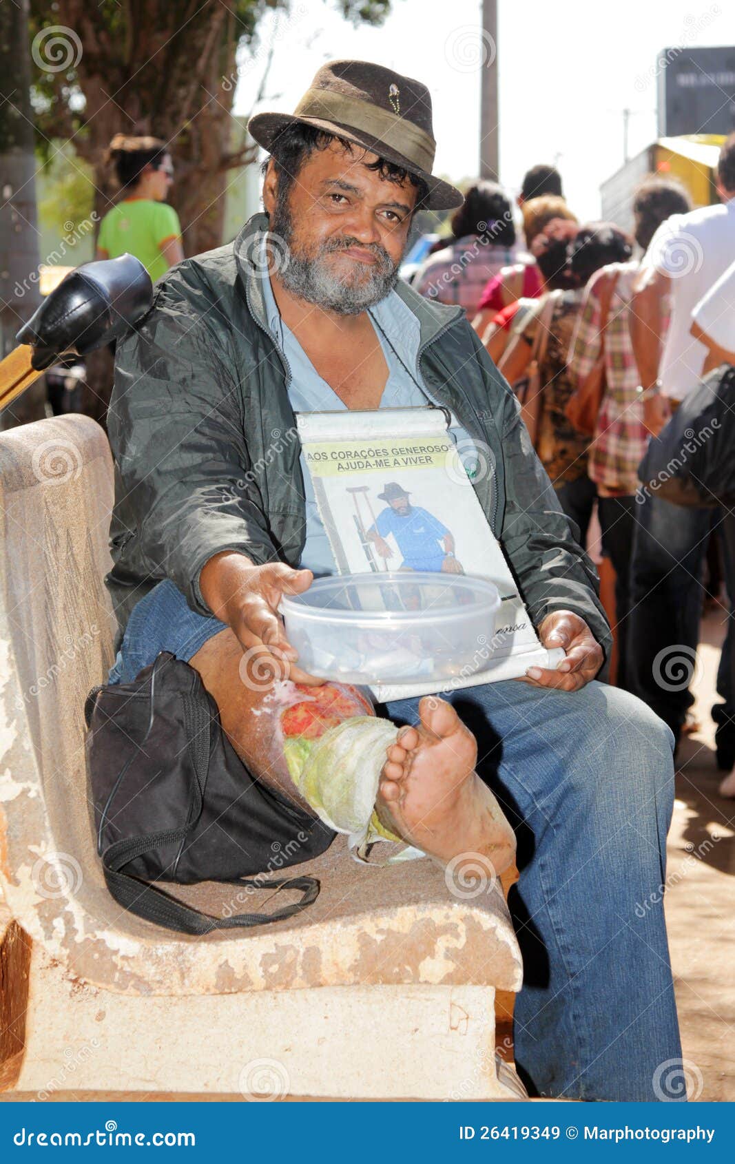 Brazilian Homeless at Popular Pilgrimage Editorial Stock Image - Image ...