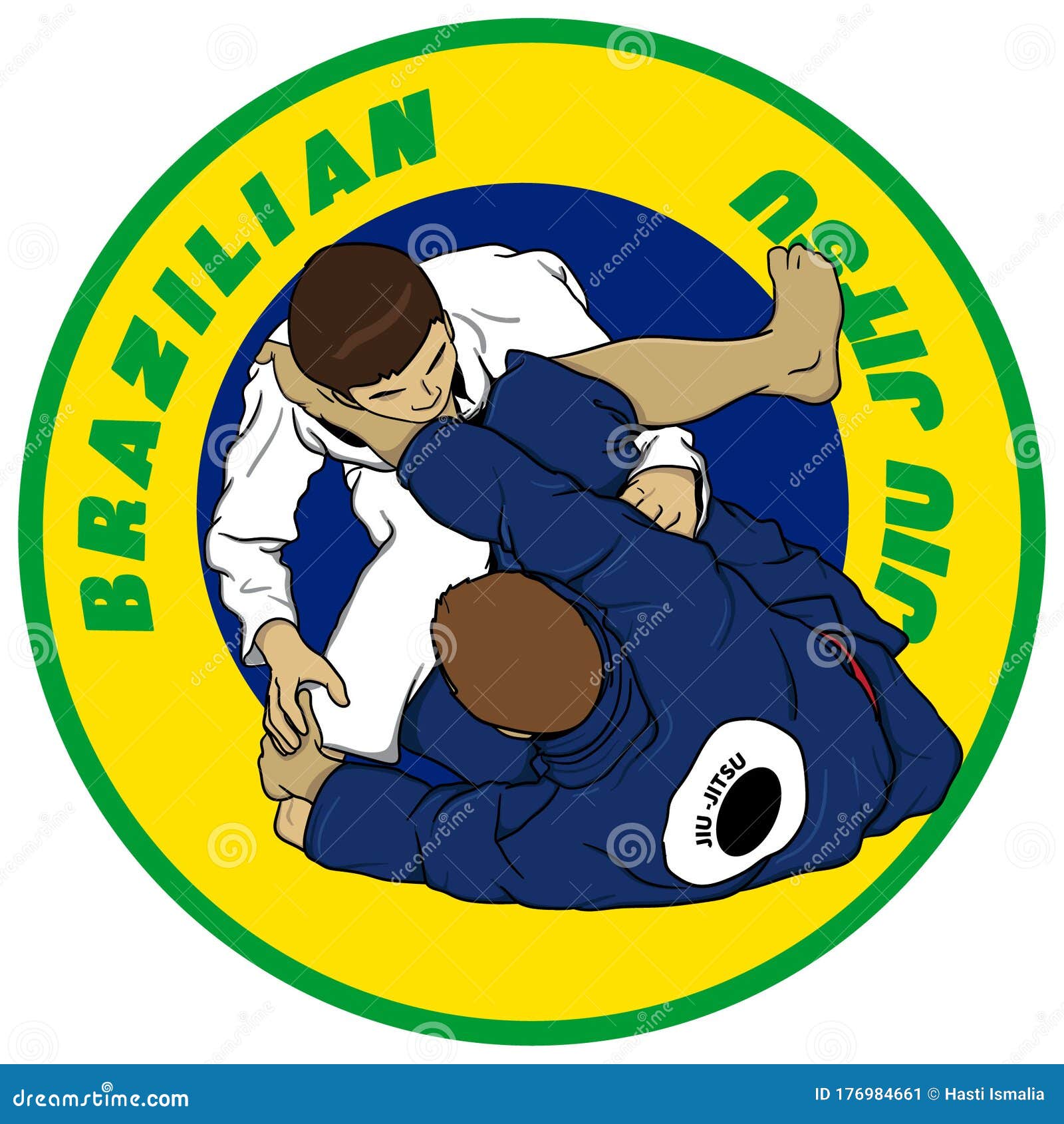 Brazilian Jiujitsu Athletes Rolling Each Other Stock Illustration ... Brazilian Jiujitsu Athletes Rolling Each Other Stock Illustration ...