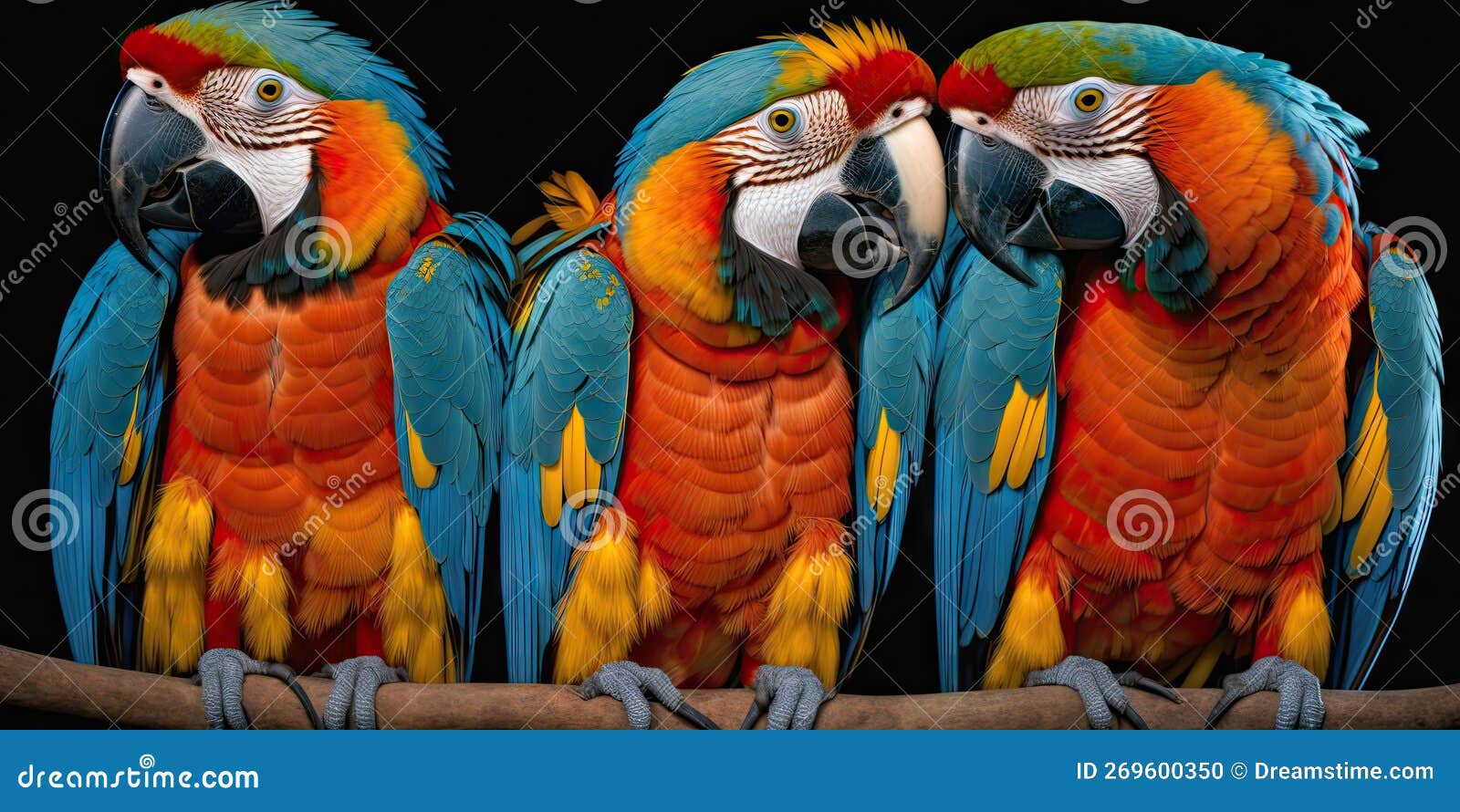 Brazilian Macaws Illustration Design Art Stock Illustration ...