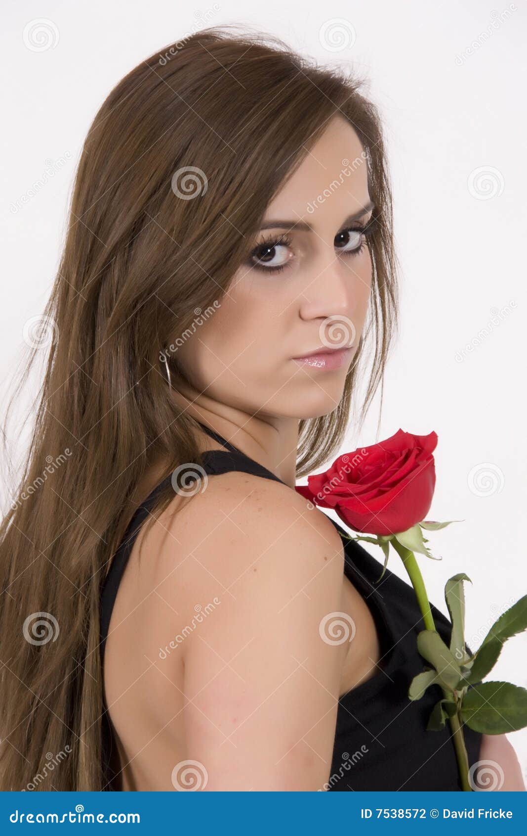 Brazilian Model with a Rose Stock Photo - Image of model, glamour: 7538572