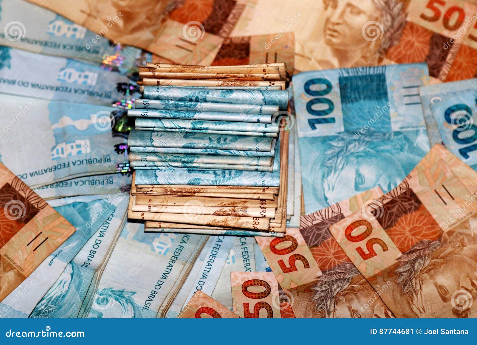 Brazilian money package stock image. Image of incentive - 87744681