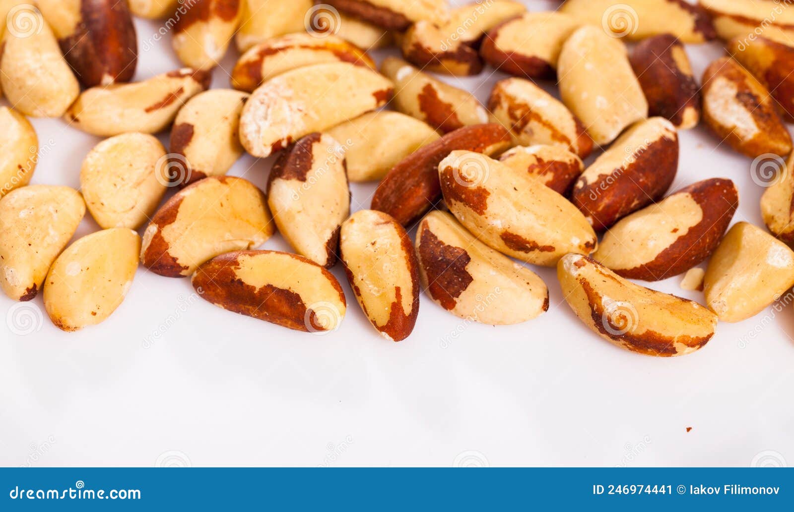 Brazilian Nut Scattered on White Surface Stock Image - Image of cooking ...