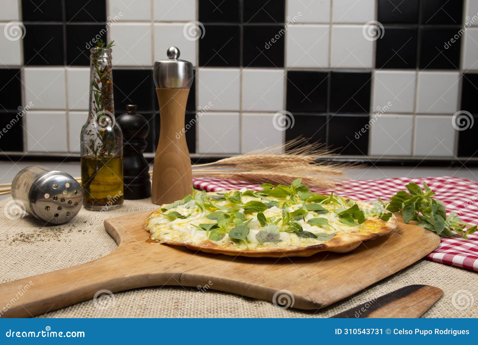 Brazilian Pizza With Sirloin With Cream Cheese. In Brazil Called Pizza ...