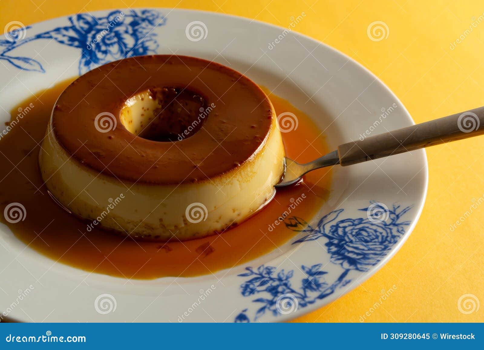 Brazilian Pudding Made with Condensed Milk Stock Image - Image of tasty ...
