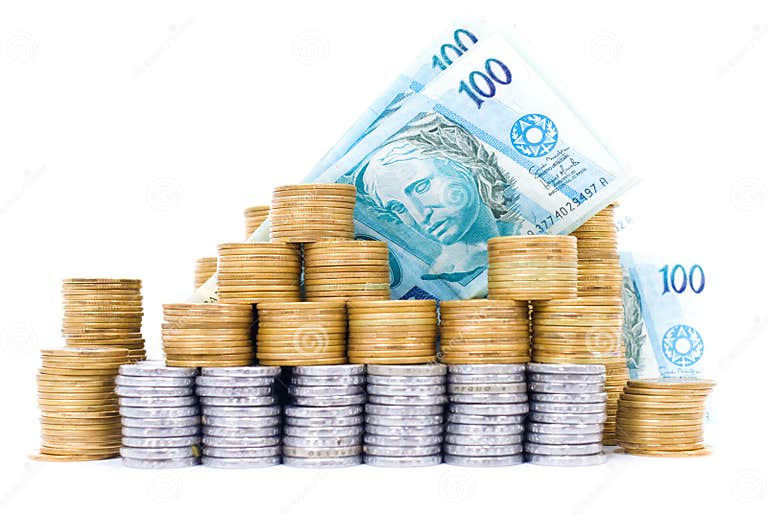 Brazilian Real stock image. Image of silver, income, golden - 13741109