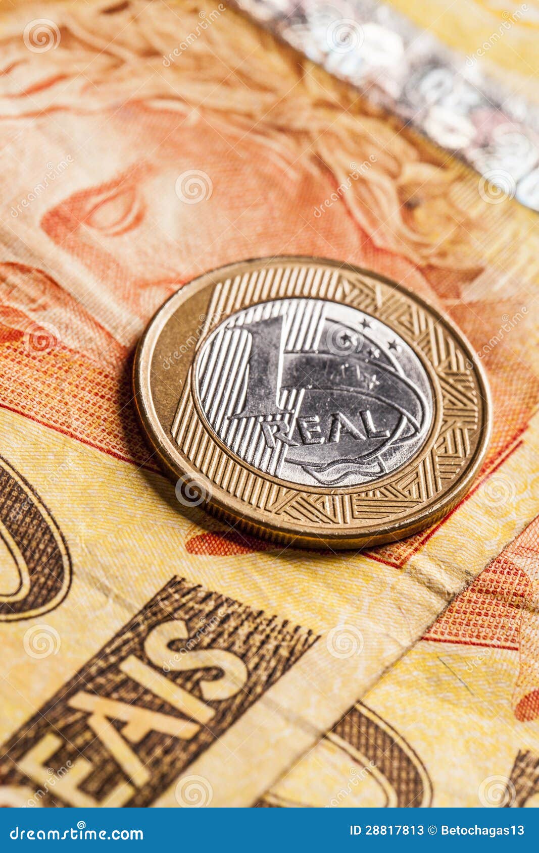 Brazilian Real stock image. Image of finance, currency - 28817813