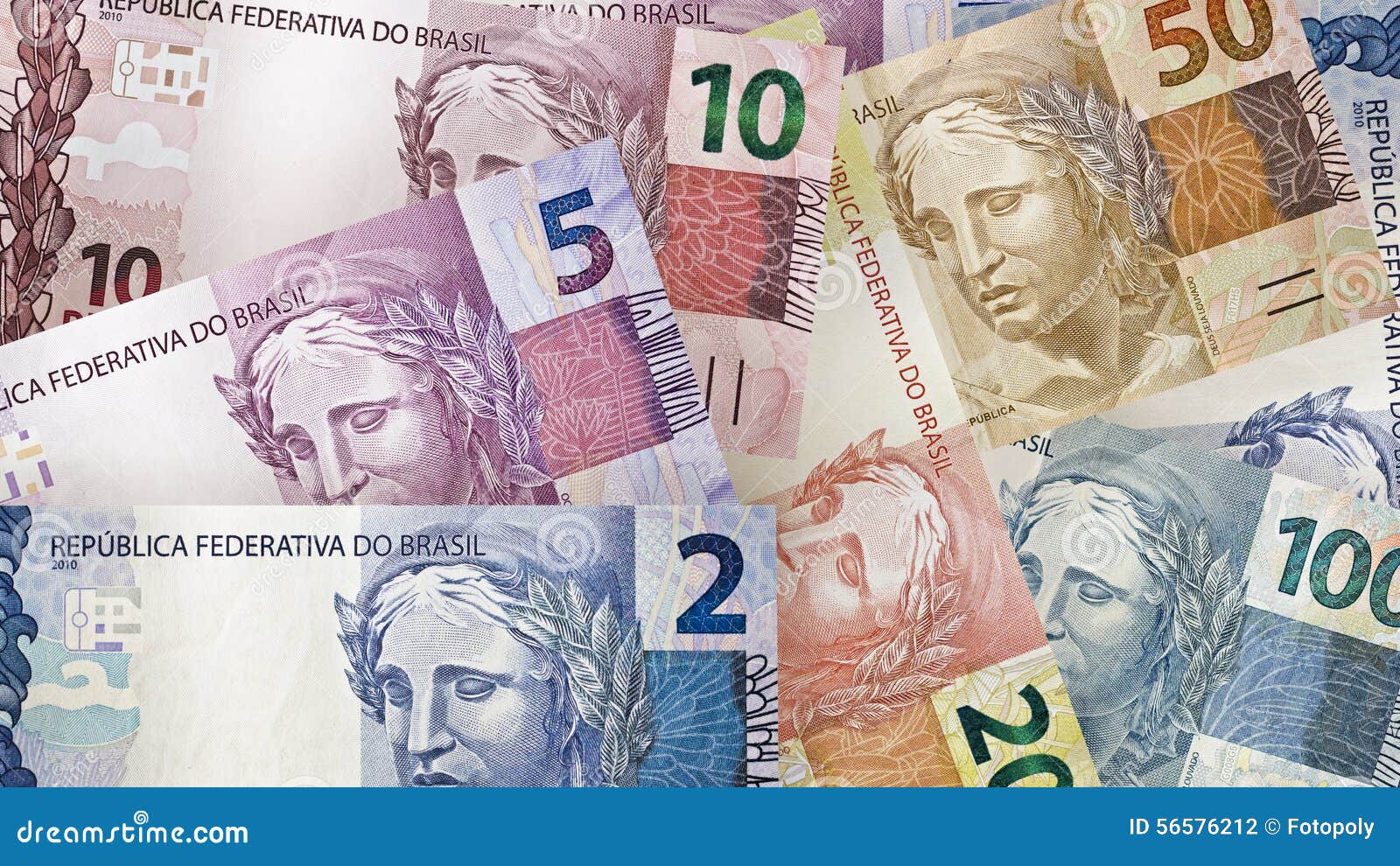 Brazilian Real Bills Background Stock Photo - Image of financial ...