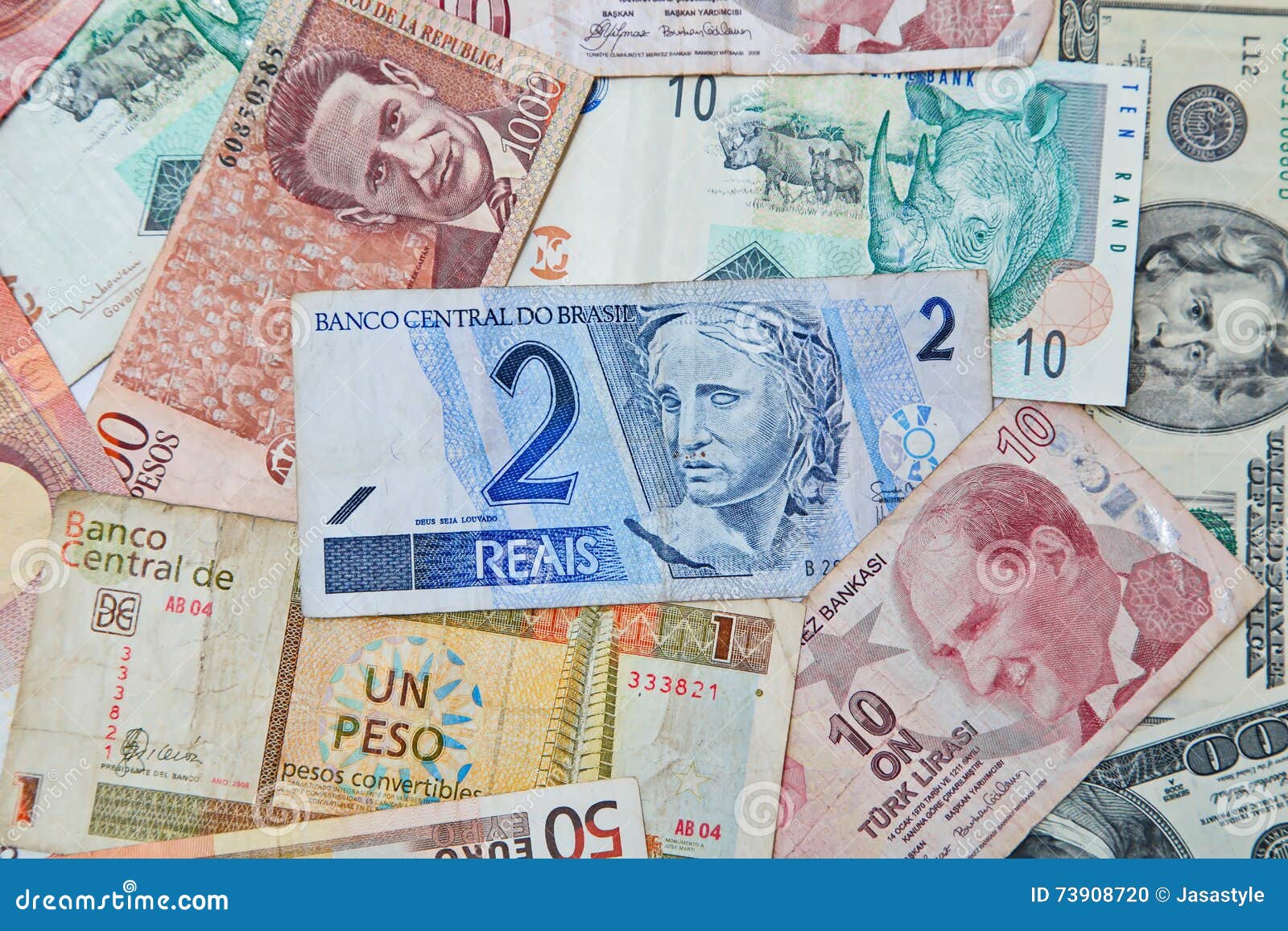 Brazilian Real in the Middle Stock Photo - Image of banking, brazilian ...