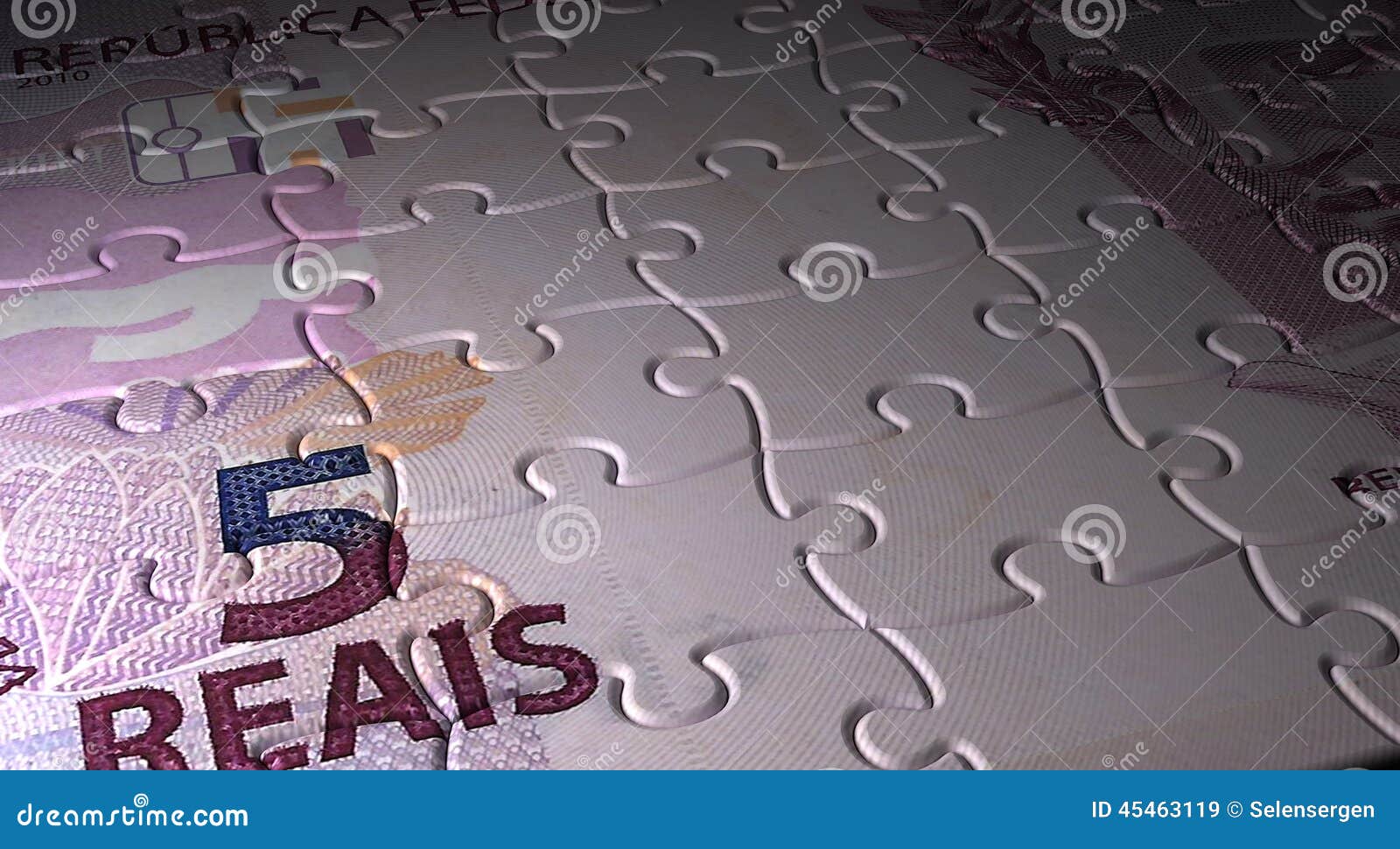 Brazilian Real Puzzle stock illustration. Illustration of concept ...
