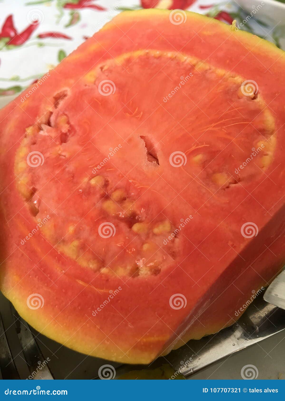 Red Guava stock image. Image of guava, hlaf, brazilian - 107707321