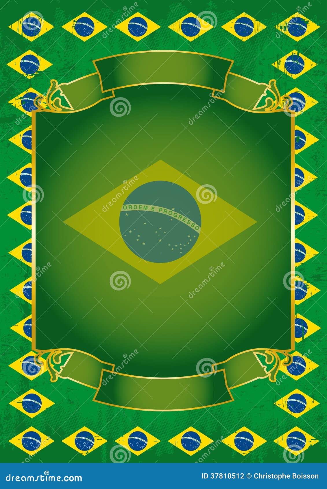 Brazilian retro frame stock vector. Illustration of invitation - 37810512