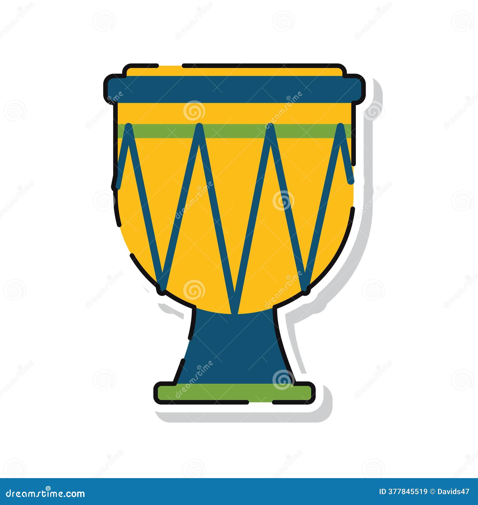 Conga Drum Logo Sign Vector Outline | CartoonDealer.com #326036987